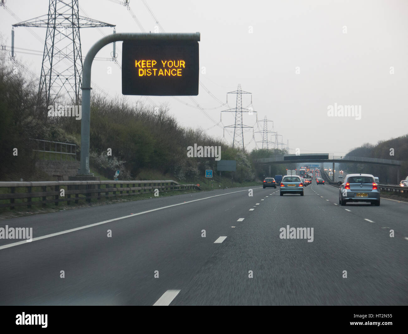 Motorway matrix sign hi-res stock photography and images - Alamy