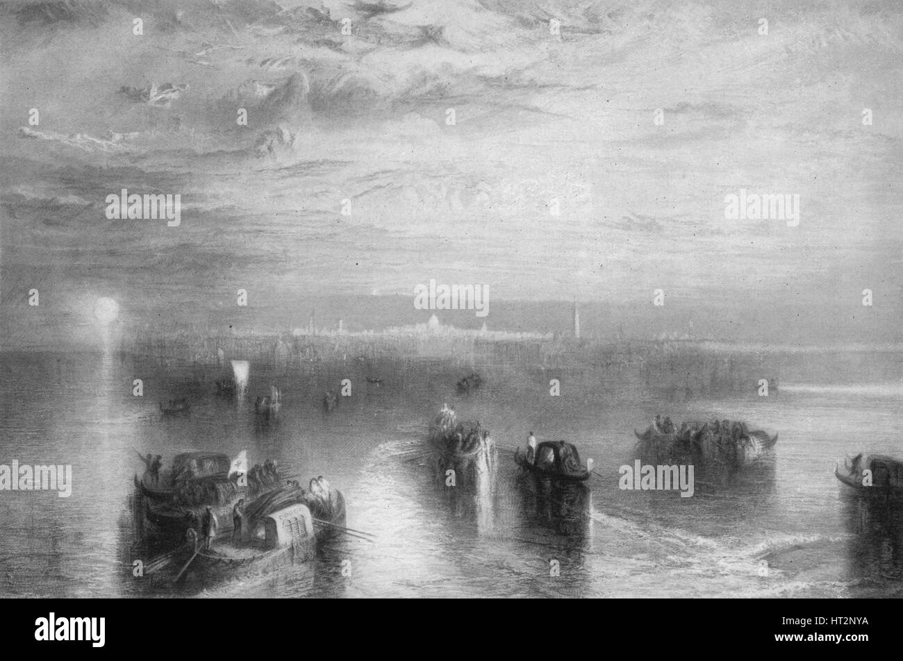 Approach venice 1844 1917 artist Black and White Stock Photos & Images ...
