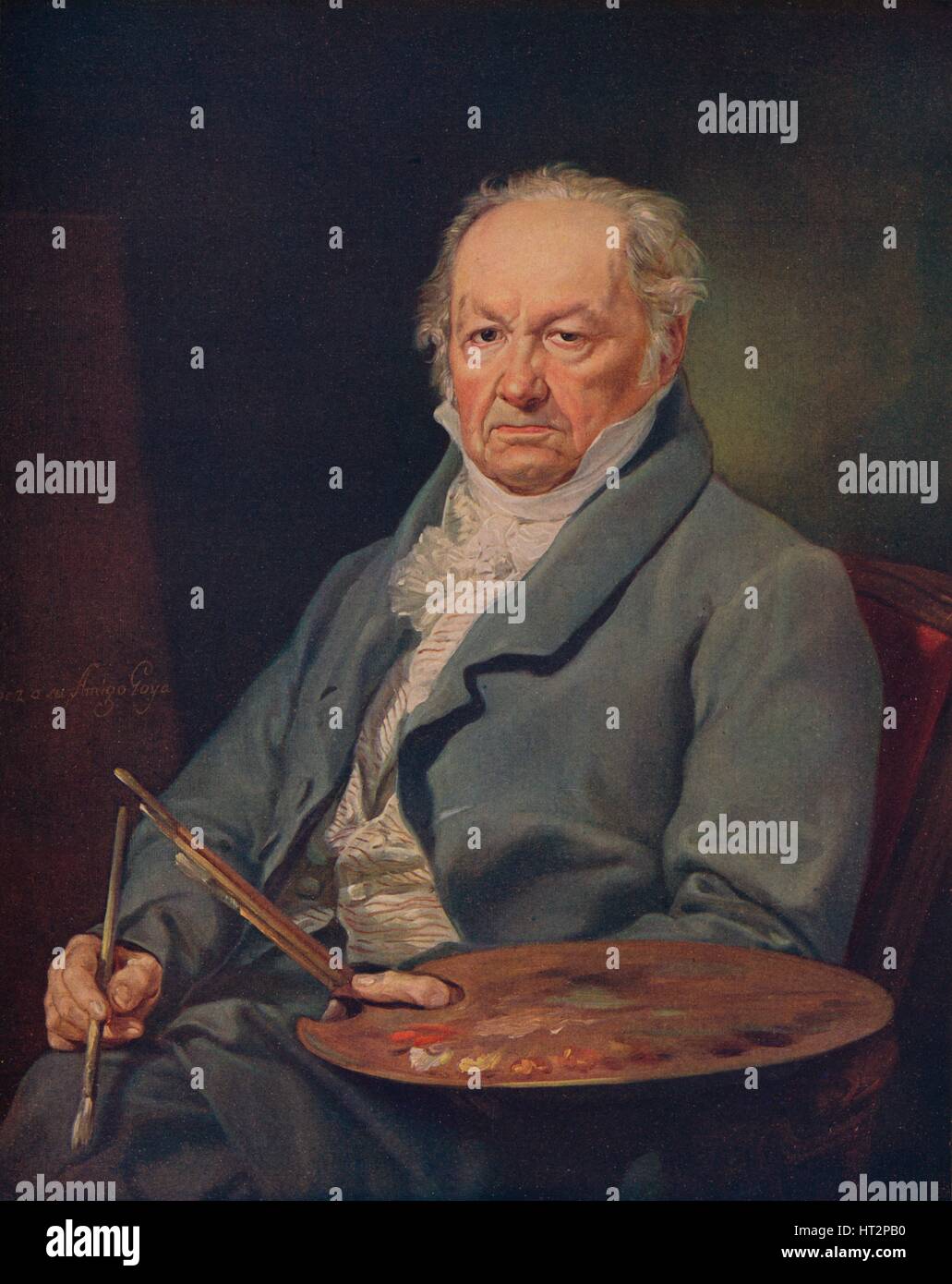 'Retrato Del Pintor Don Francsico Goya', (The painter Francisco de Goya ...
