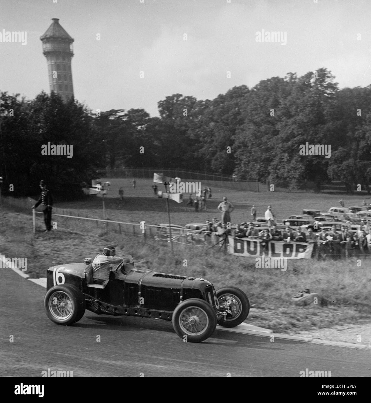 ERA of Raymond Mays racing at Crystal Palace, London, 1939. Artist ...