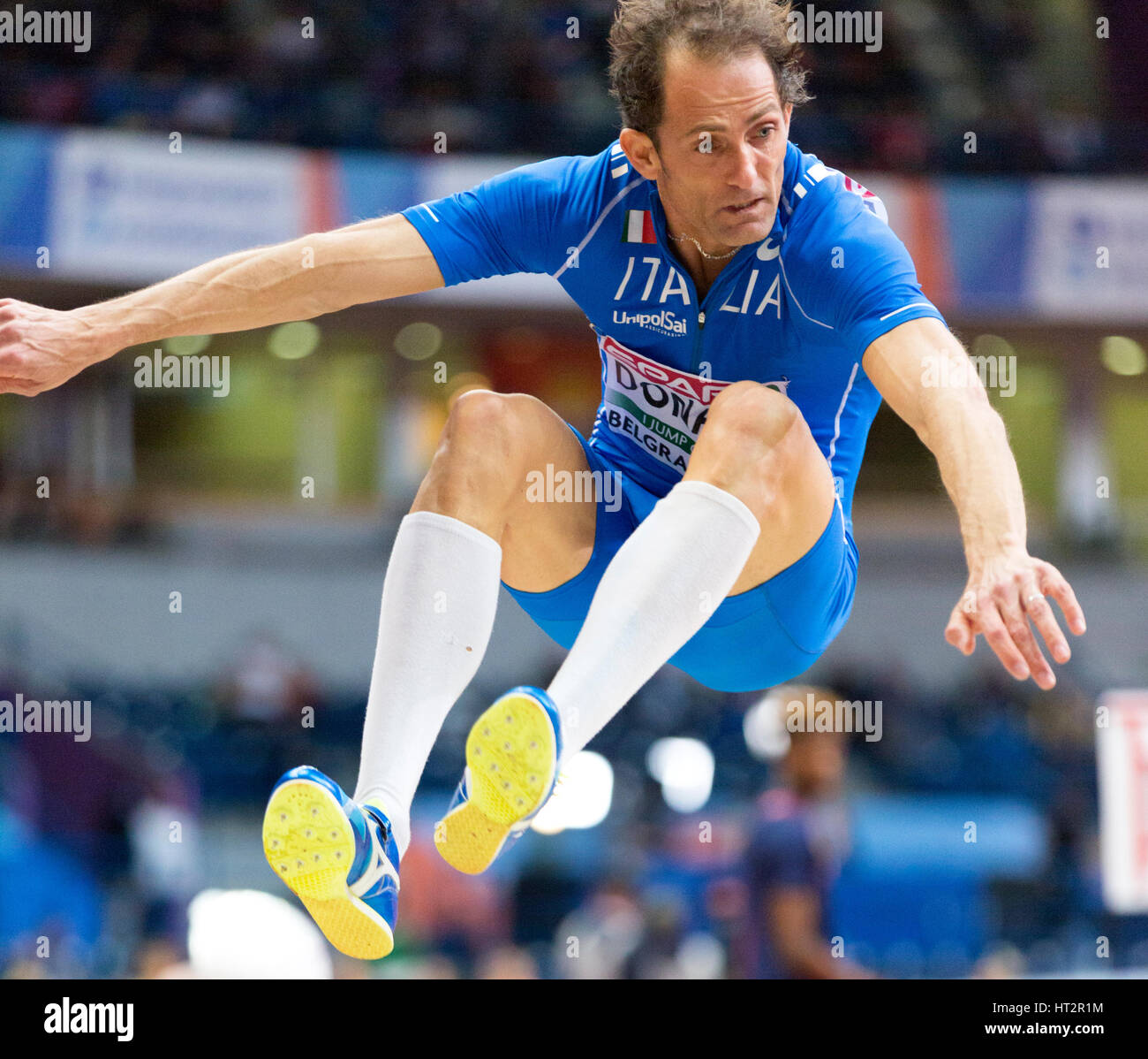 Belgrade, Serbia. 05th Mar, 2017. Fabrizio Donato of Italy at Triple ...