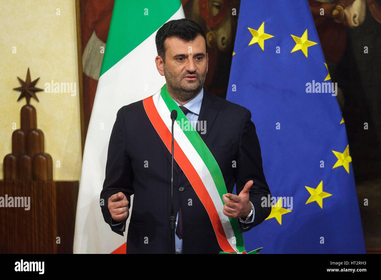 Rome, Italy. 06th March, 2017. Italian Prime Minister Paolo Gentiloni ...