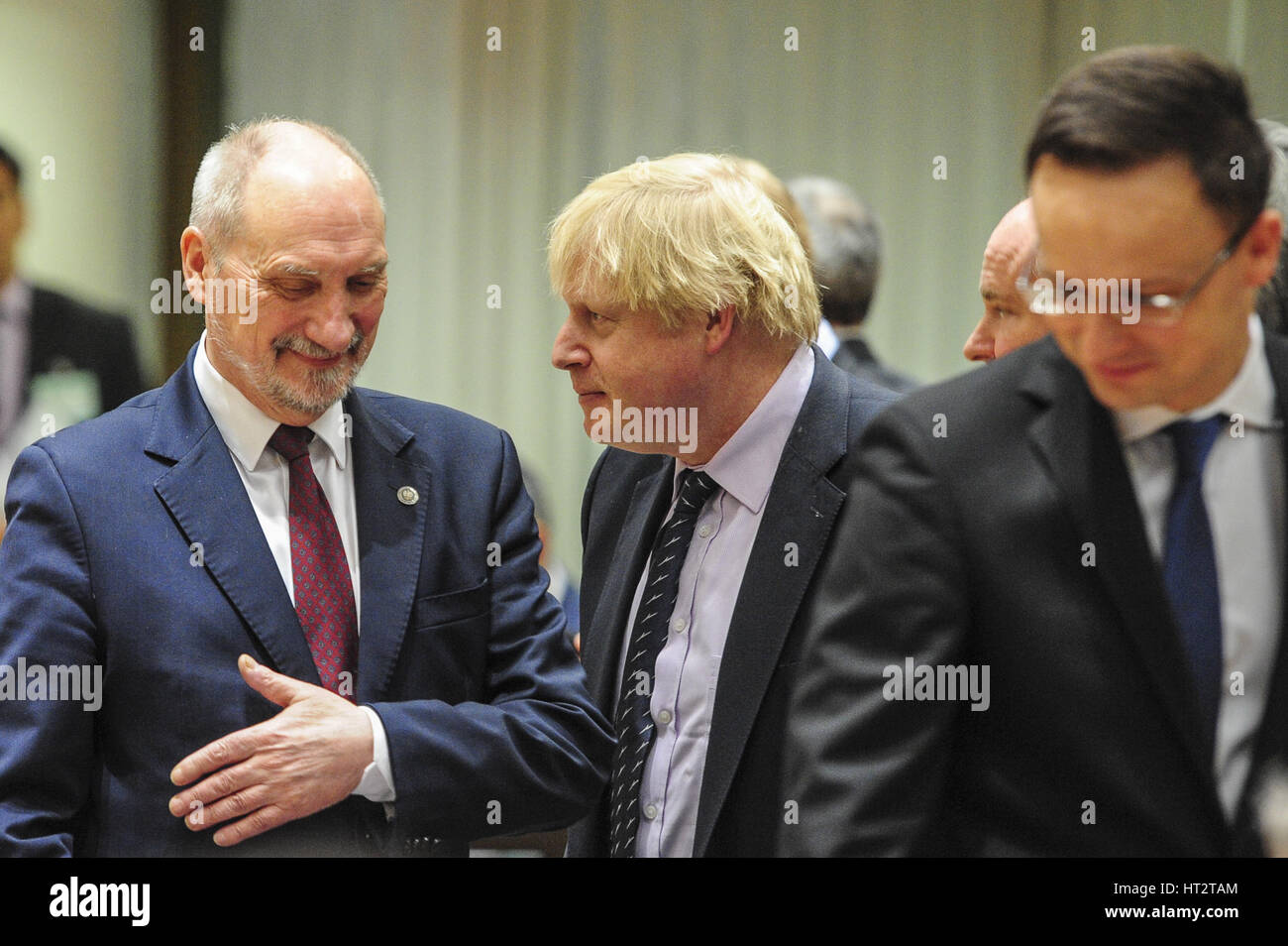 Brussels, Belgium. 06th Mar, 2017. Antoni Macierewicz, Polish Defense ...
