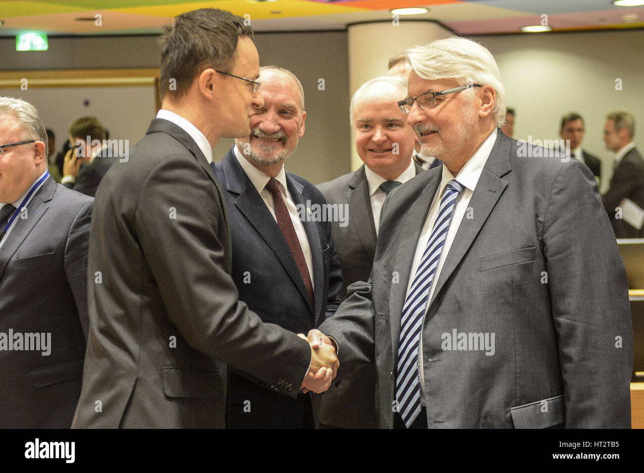 Brussels, Belgium. 06th Mar, 2017. Hungarian Foreign Minister Peter ...