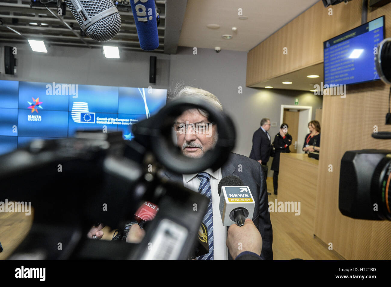 Brussels, Belgium. 06th Mar, 2017. Witold Waszczykowski, Polish Foreign ...