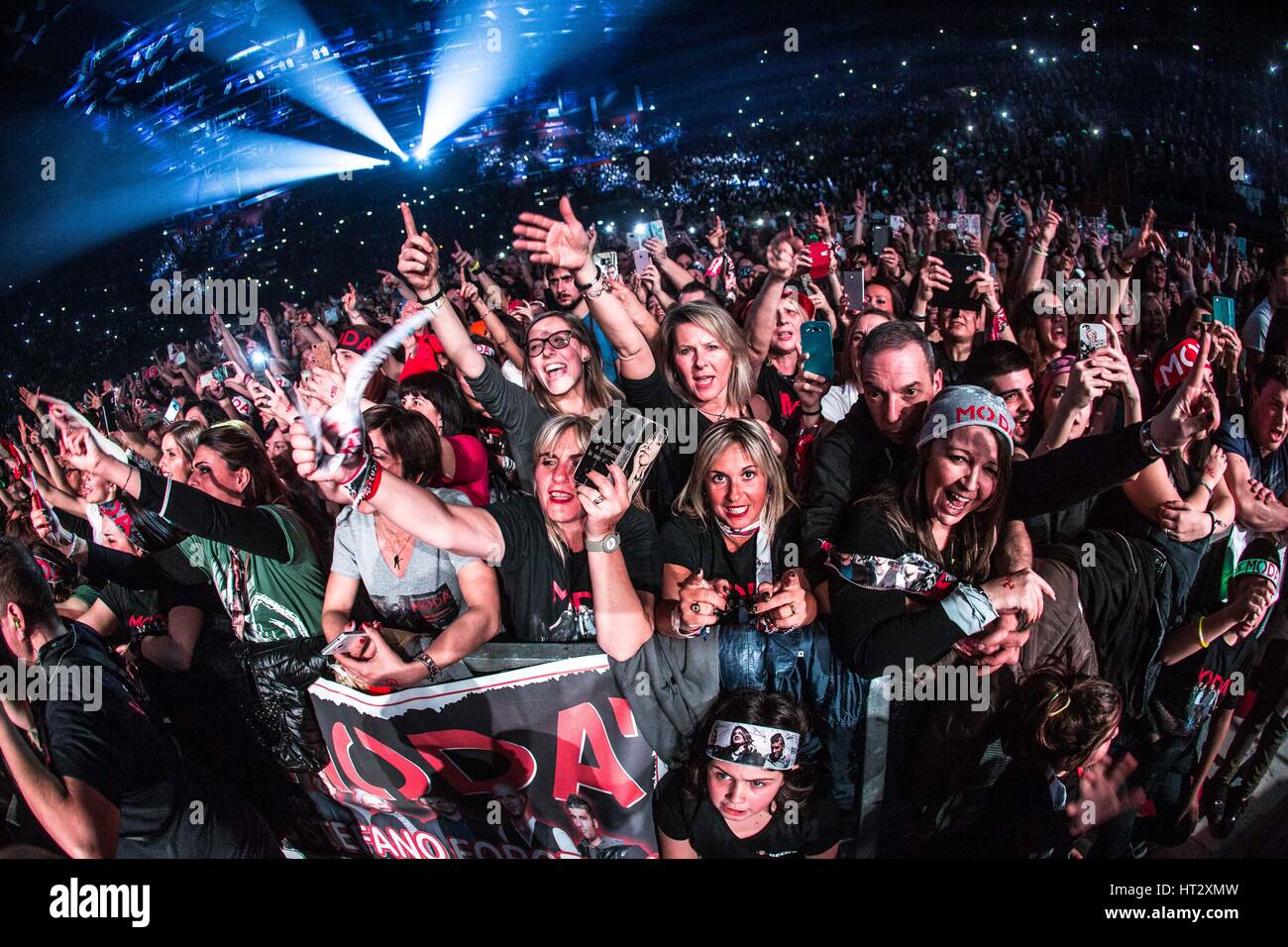 Milan, Italy. 06th Mar, 2017. Italian band Modà perform live at ...