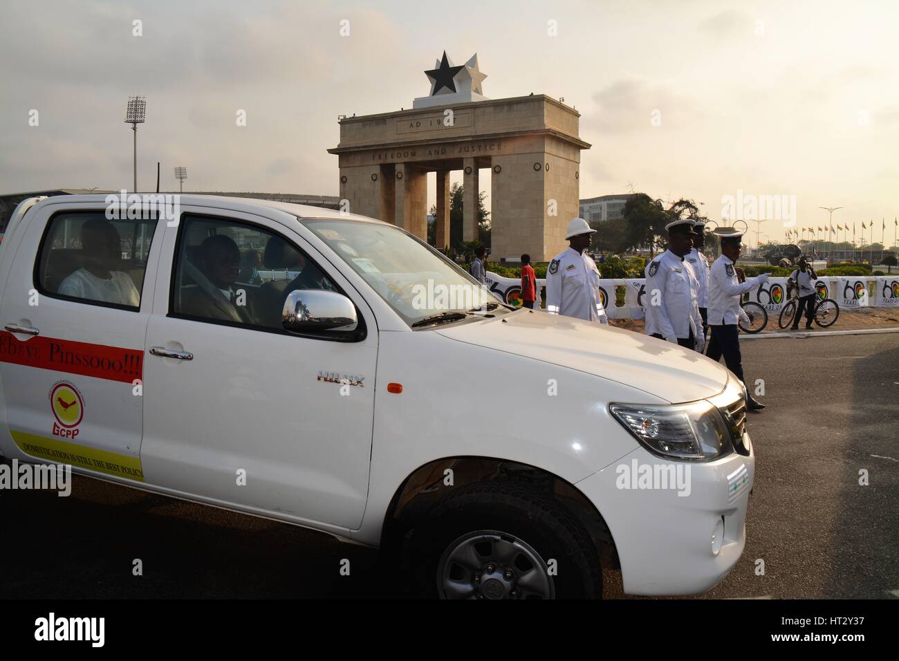 Ghana - Celebrating 60 years of independence for British rule Stock ...