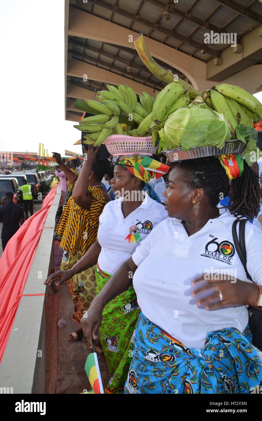 Ghana - Celebrating 60 years of independence for British rule Stock ...