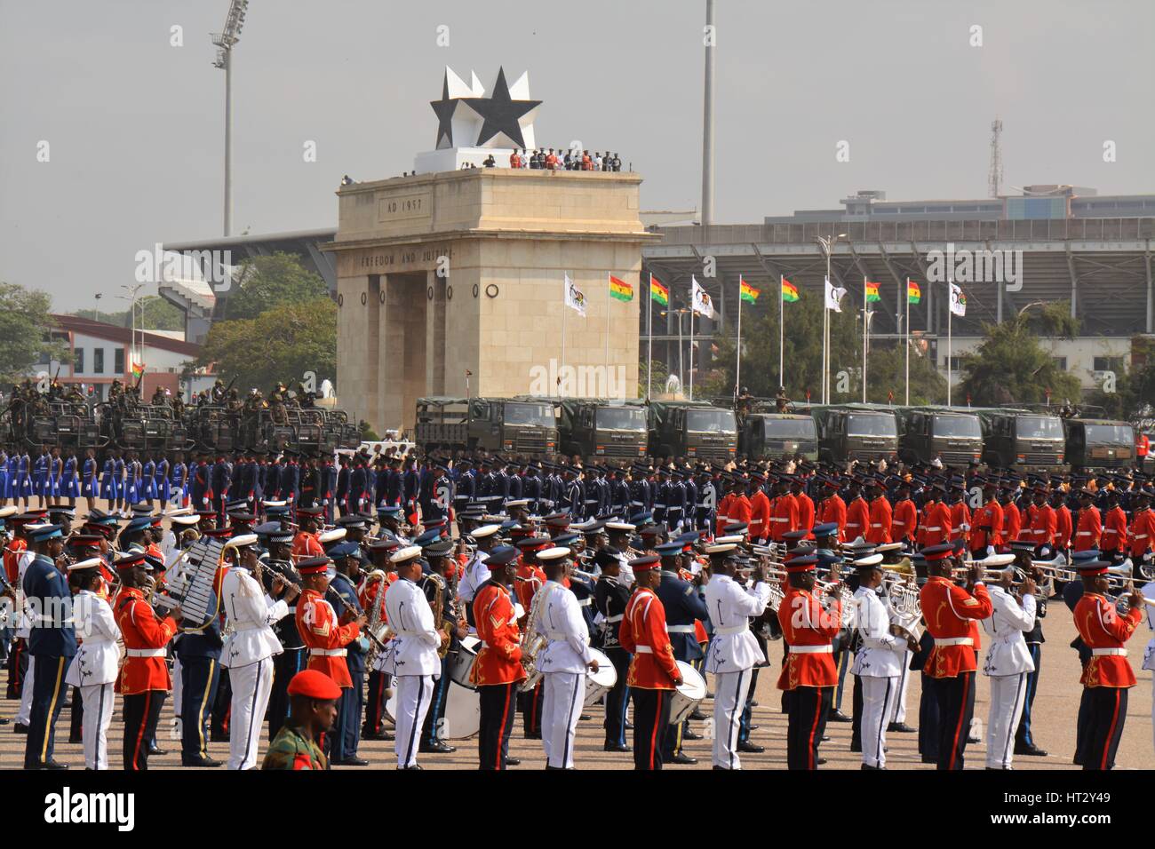 Ghana - Celebrating 60 years of independence for British rule Stock ...