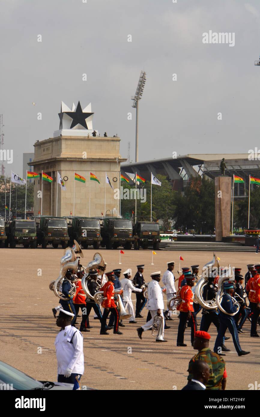 Ghana - Celebrating 60 years of independence for British rule Stock ...