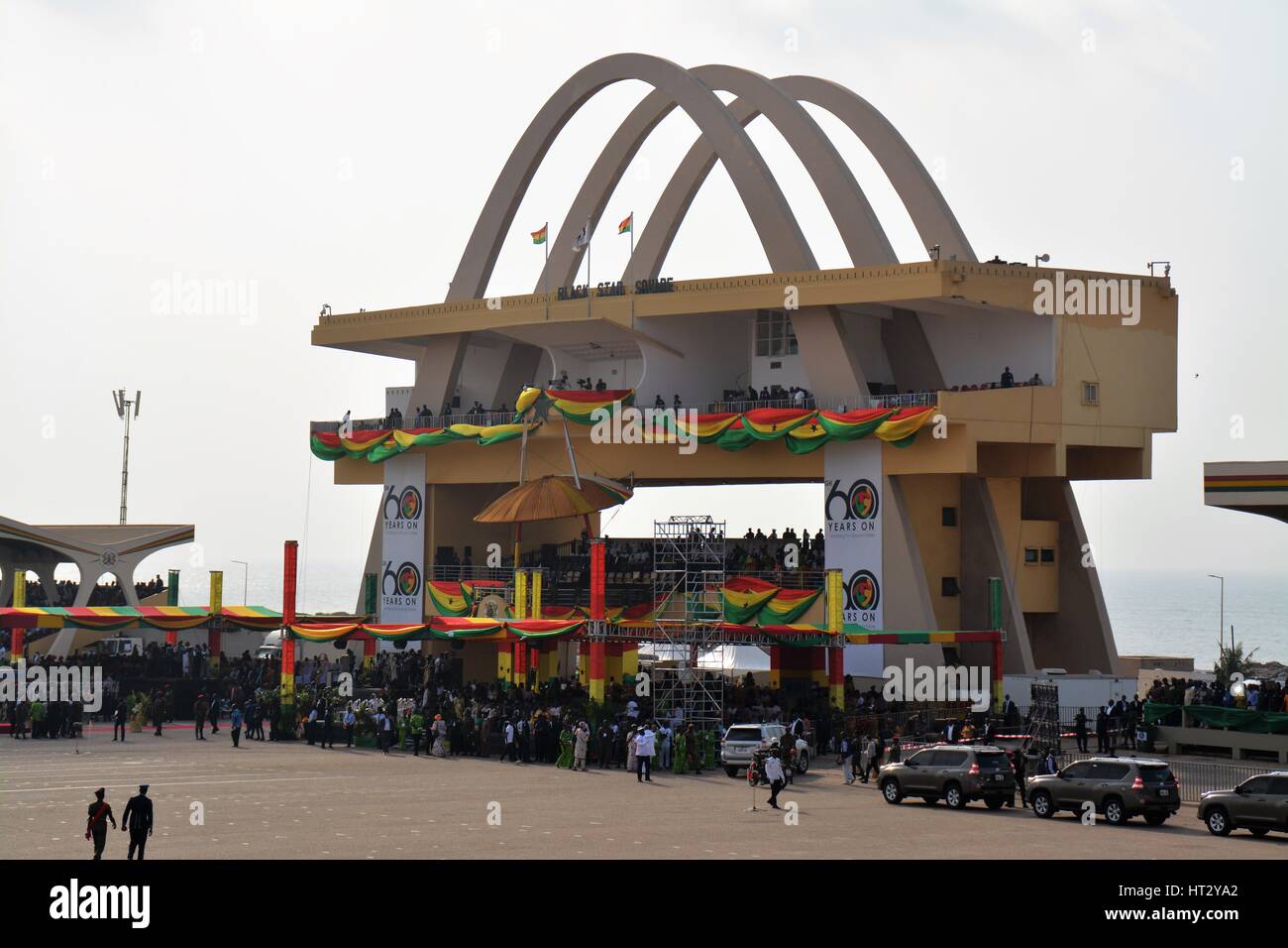 Ghana - Celebrating 60 years of independence for British rule Stock ...