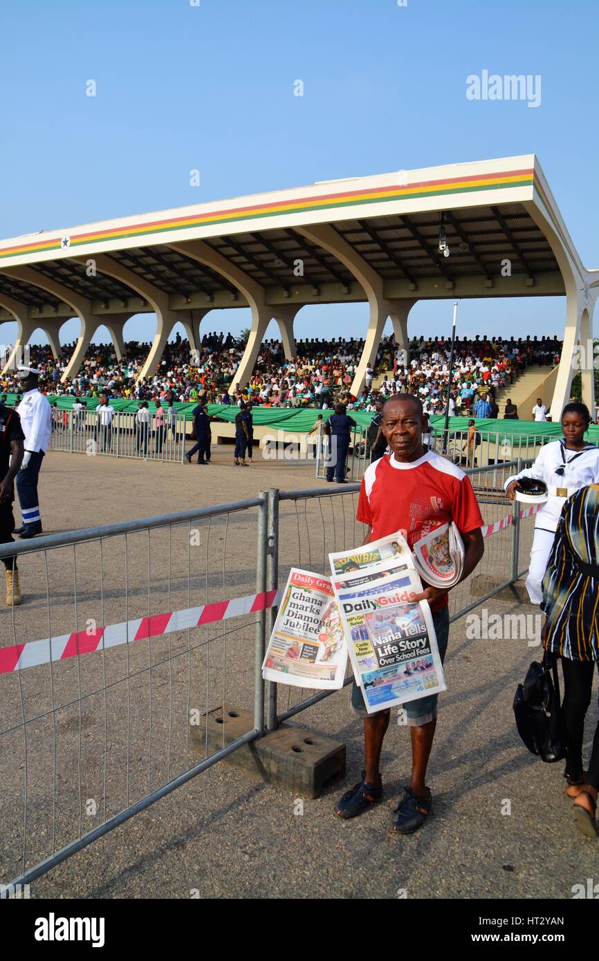Ghana - Celebrating 60 years of independence for British rule Stock ...