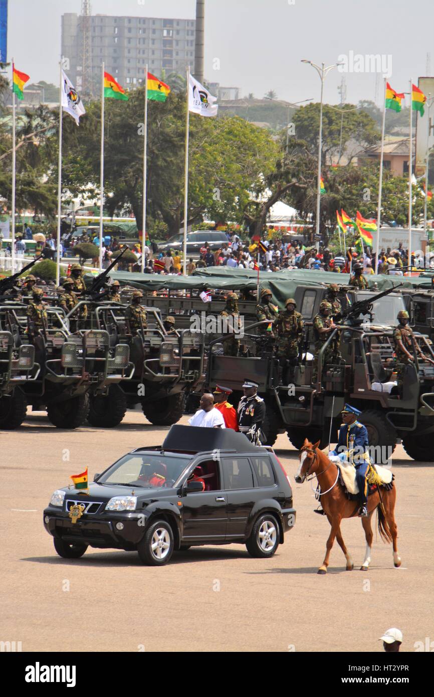 March 6, 2017 - Ghana`s 60 independence celebration... Ghana gained ...
