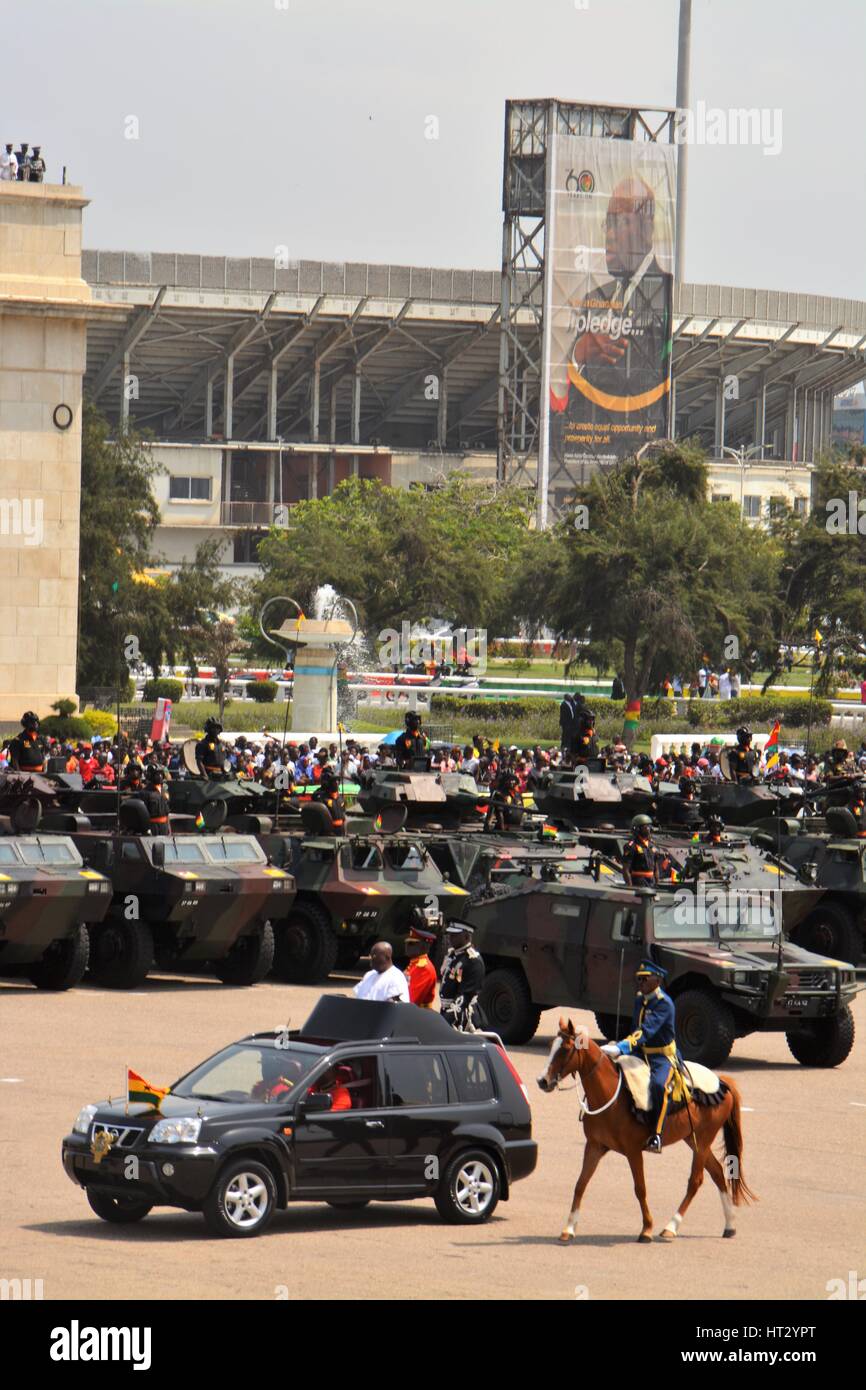 March 6, 2017 - Ghana`s 60 independence celebration... Ghana gained ...