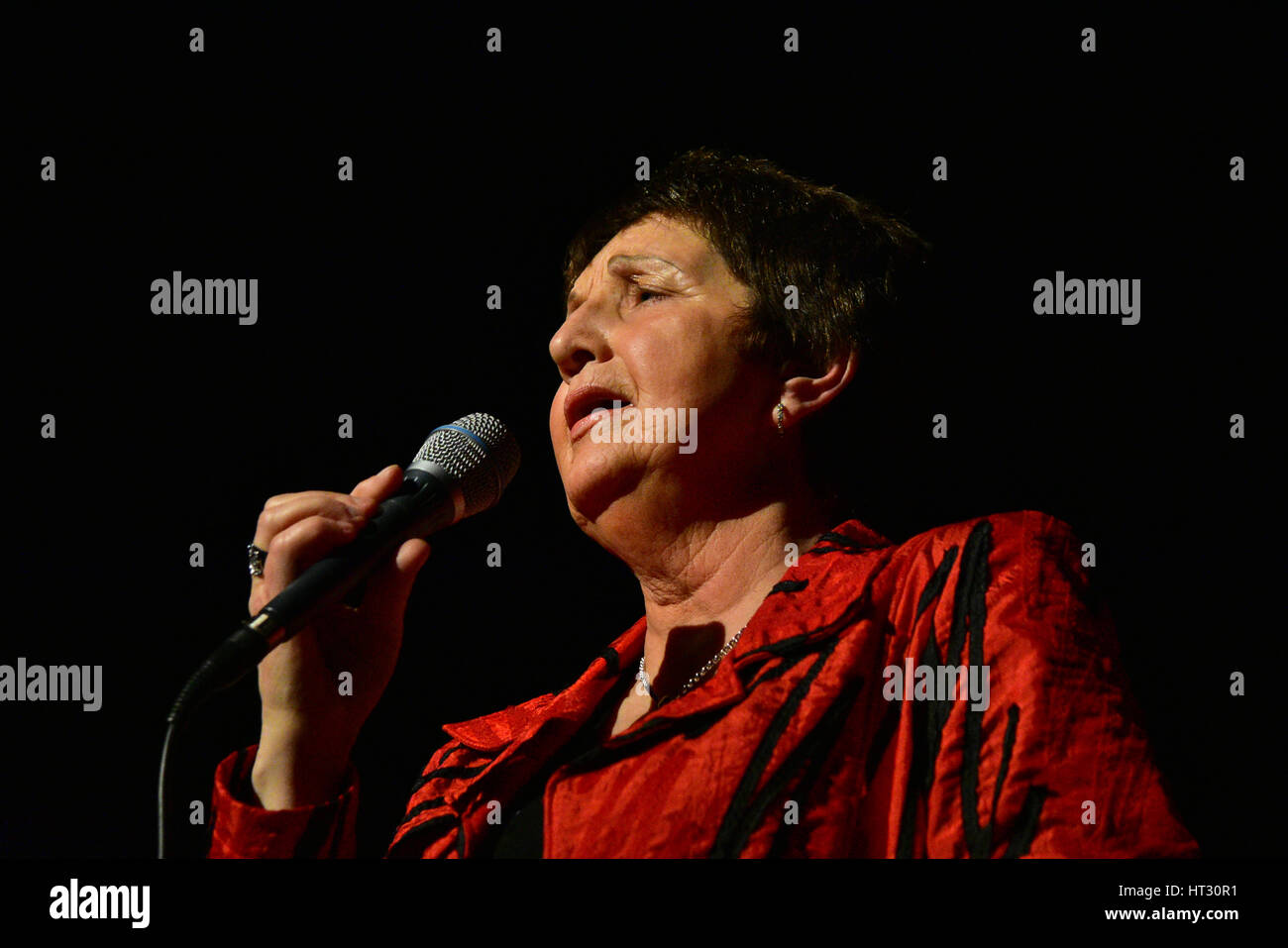 Margo O'Donnell, sister of Daniel O'Donnell performs live on stage ...