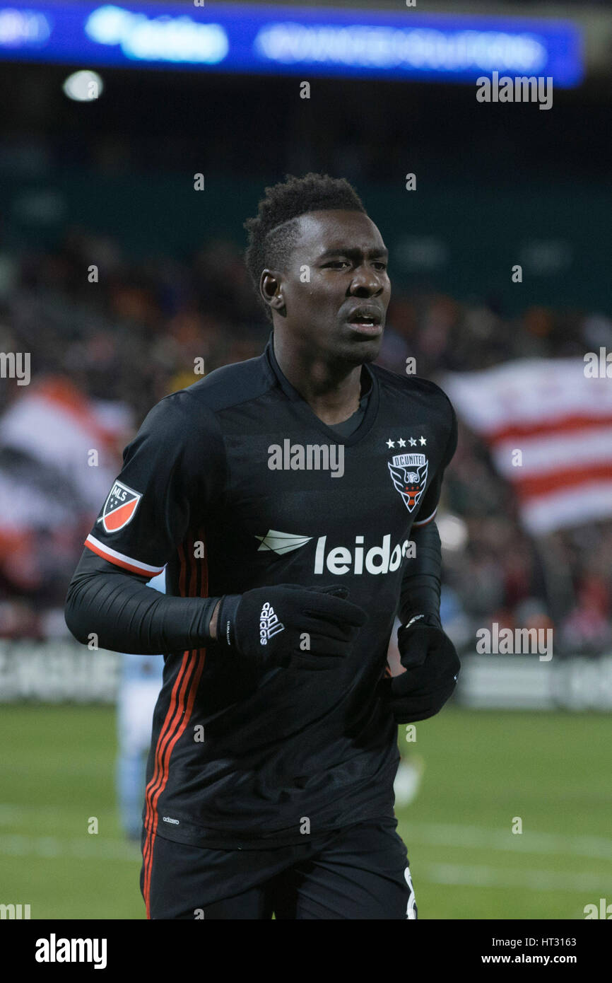 D.C. United midfielder Lloyd Sam (8) during D.C. United's home opener ...