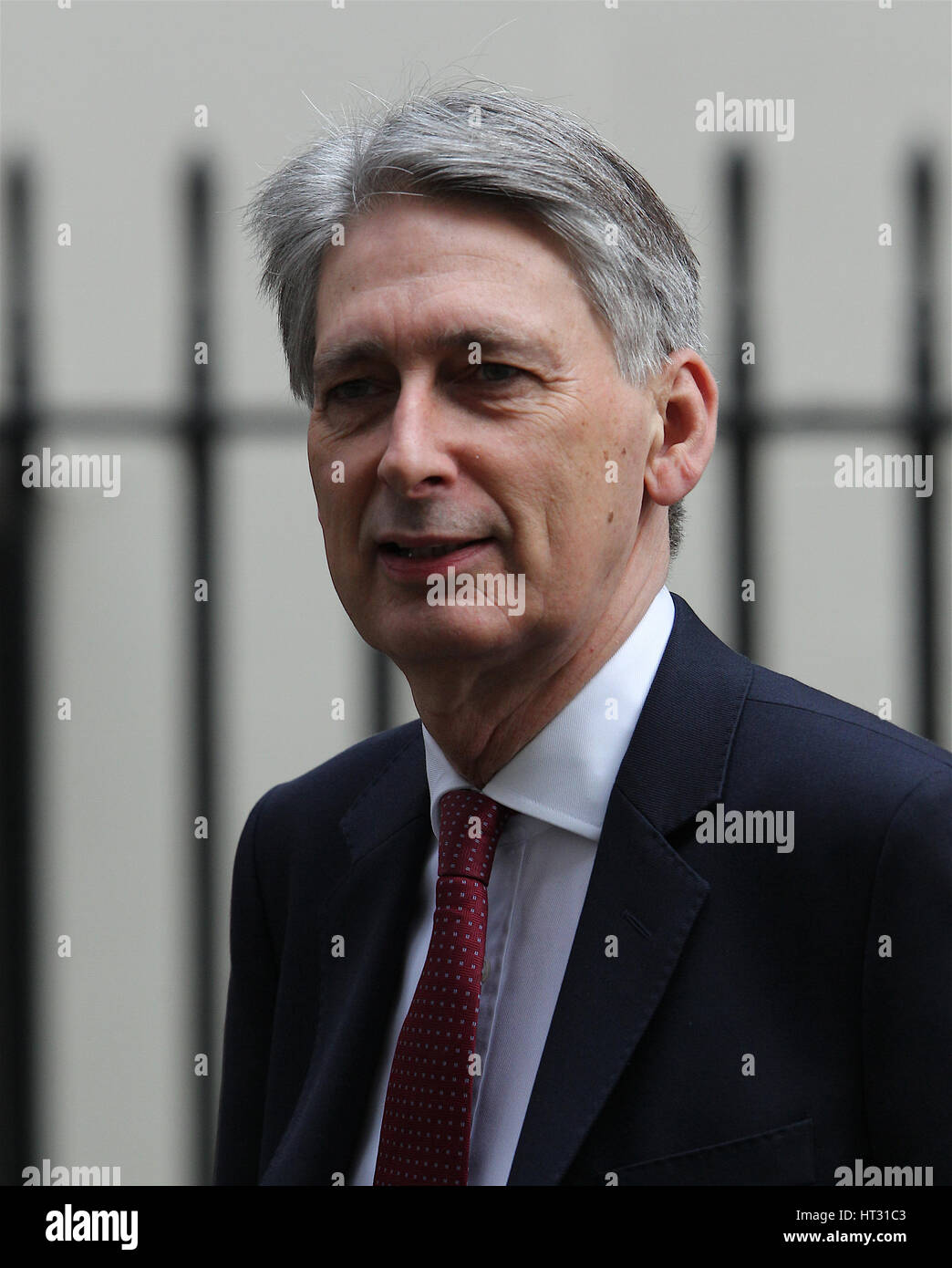 Philip hammond seen at downing street in london hi-res stock ...