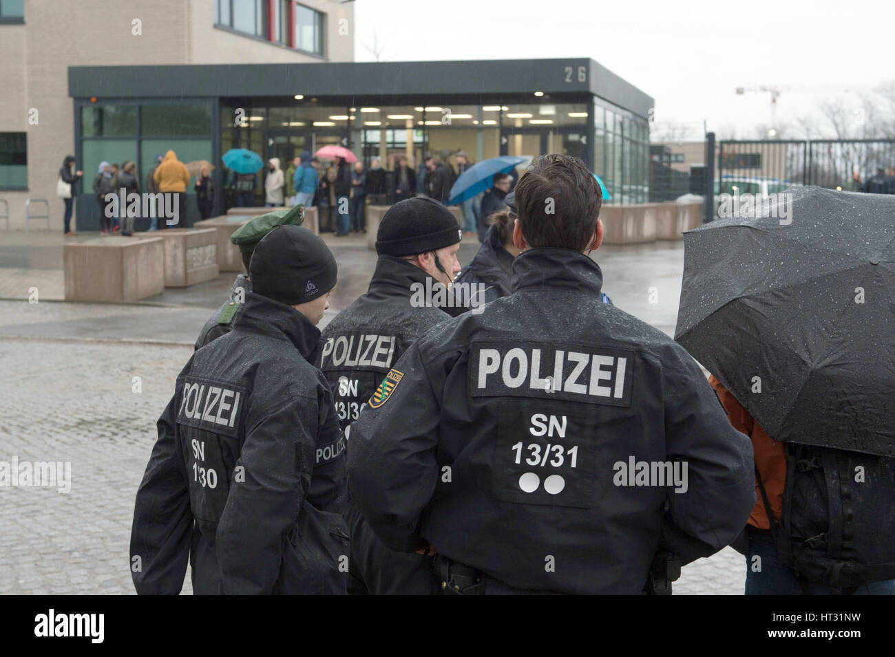 Members security police stand hi-res stock photography and images - Alamy