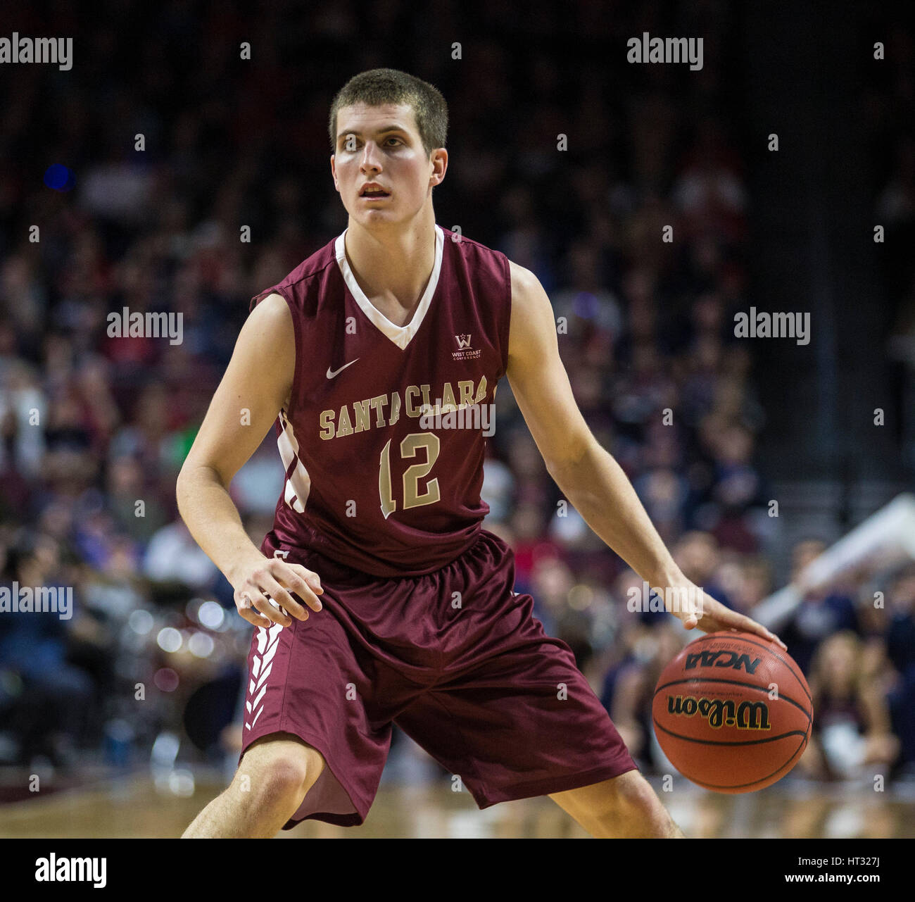 Las Vegas, NV, USA. 06th Mar, 2017. A. Santa Clara guard Matt Hauser ...