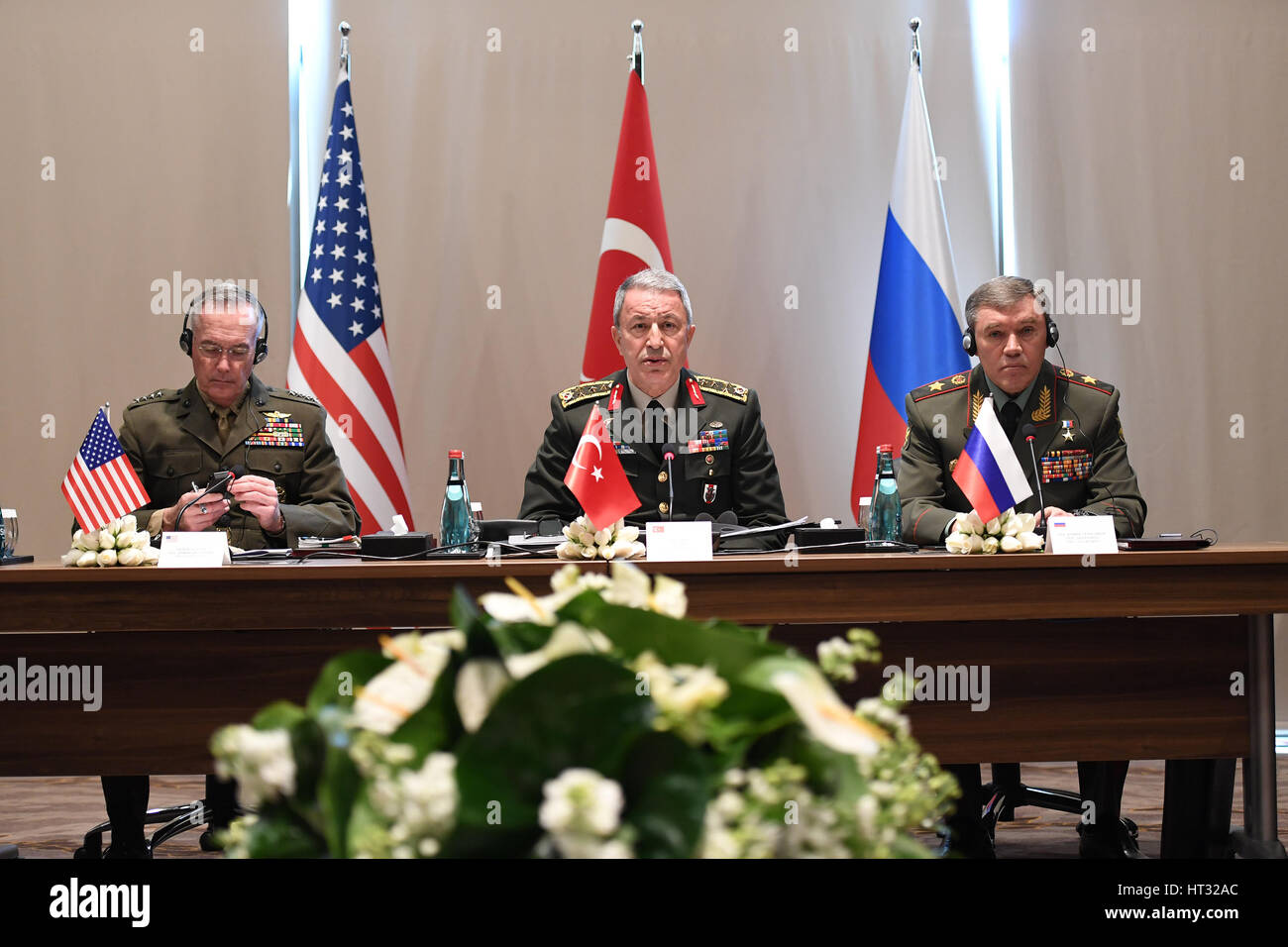 Antalya, Turkey. 7th Mar, 2017. Turkish Chief of General Staff Gen ...