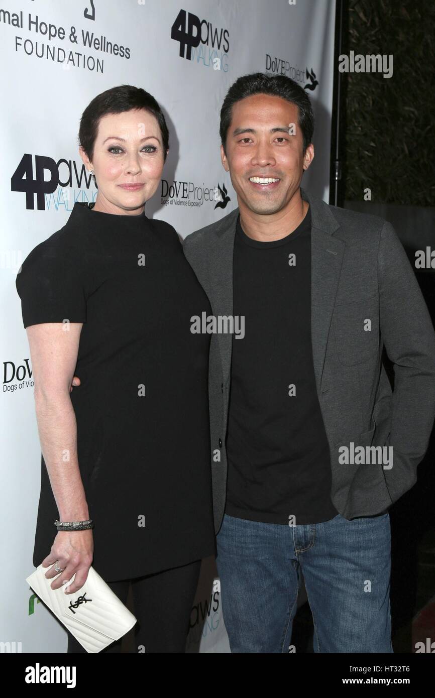 Los Angeles, CA, USA. 4th Mar, 2017. Shannen Doherty, Marc Ching at ...