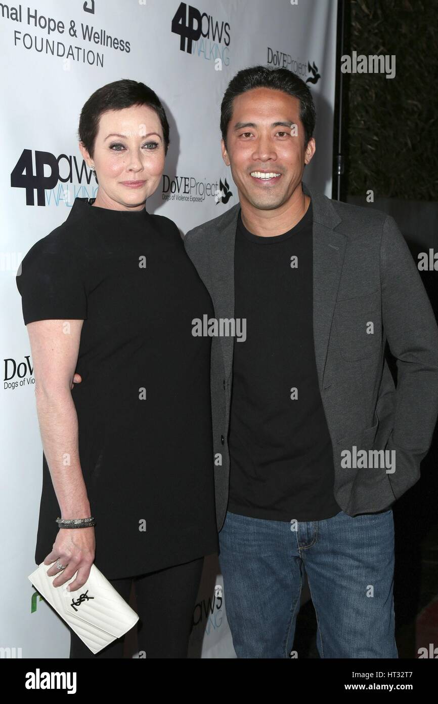 Los Angeles, CA, USA. 4th Mar, 2017. Shannen Doherty, Marc Ching at ...