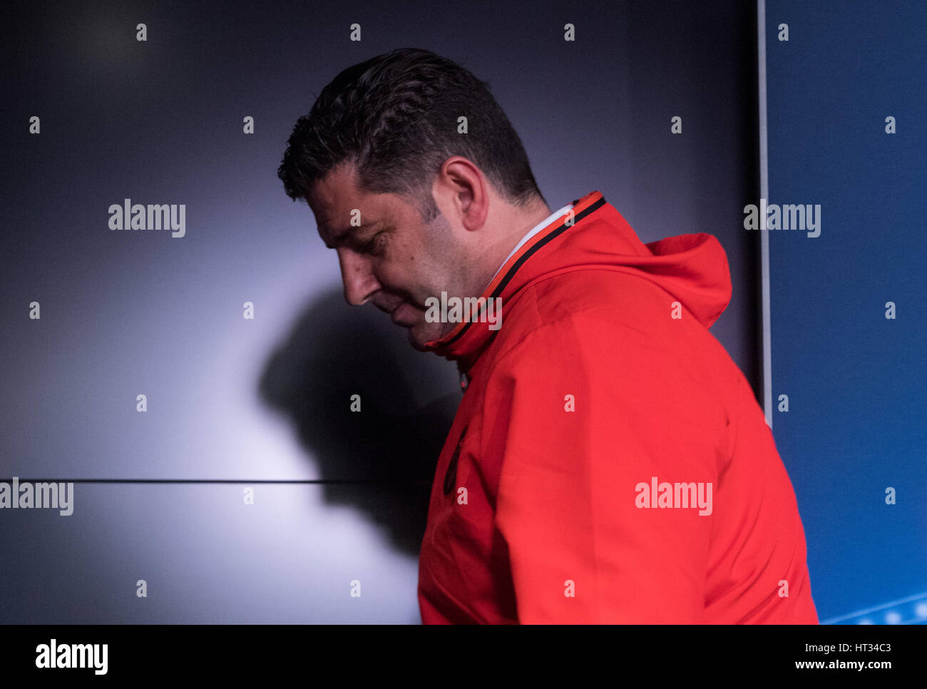 Dortmund, Germany. 7th Mar, 2017. Lisbon's coach Rui Vitoria ...