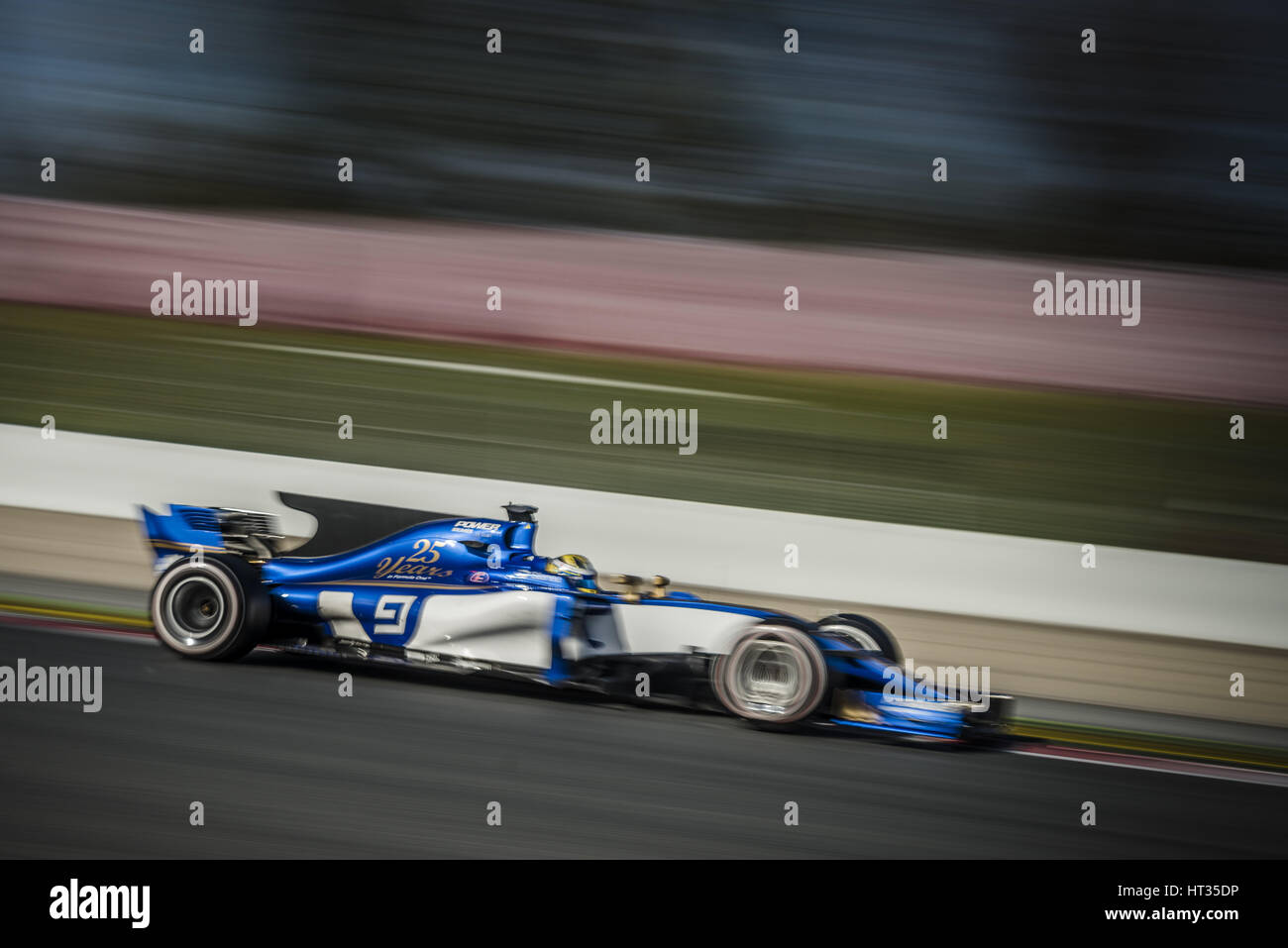 Barcelona, Spain. 7th Mar, 2017. MARCUS ERICSSON (SWE) drives on the ...
