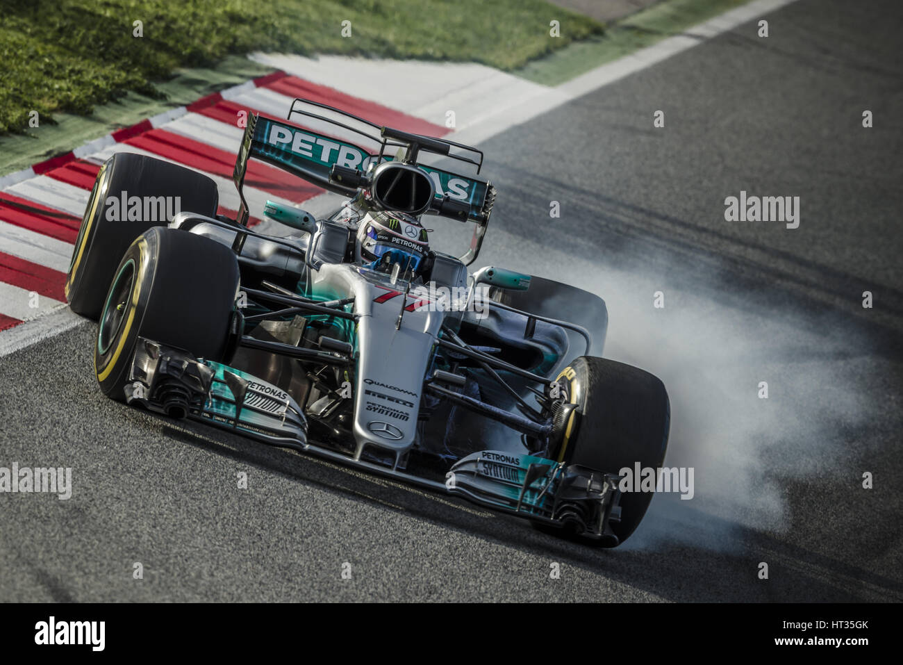 Barcelona, Spain. 7th Mar, 2017. LEWIS HAMILTON (GBR) drives on the ...