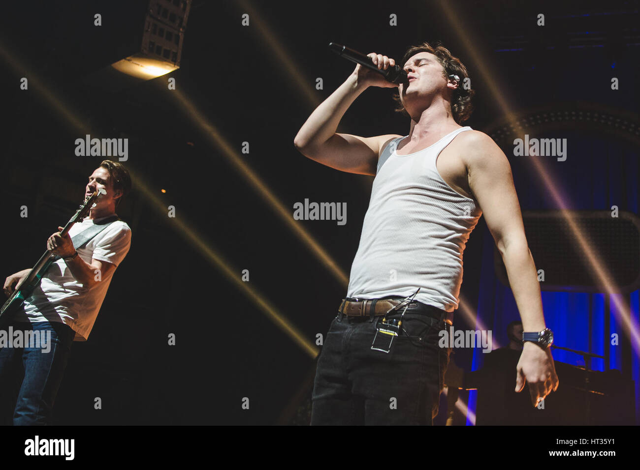 London, UK. 7th Mar, 2017. Danish pop and soul band, Lukas Graham ...