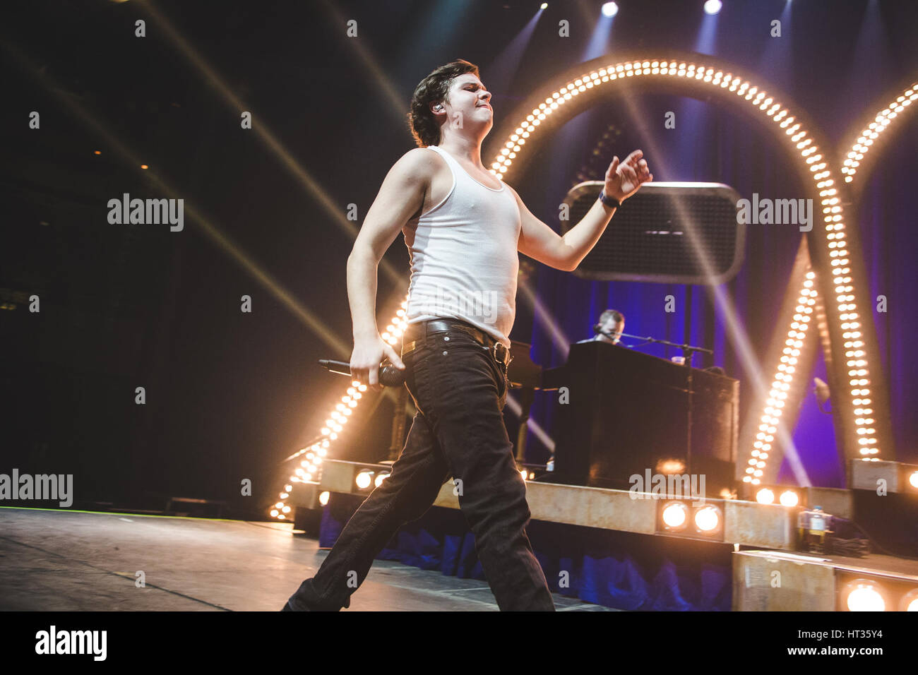 London, UK. 7th Mar, 2017. Danish pop and soul band, Lukas Graham ...