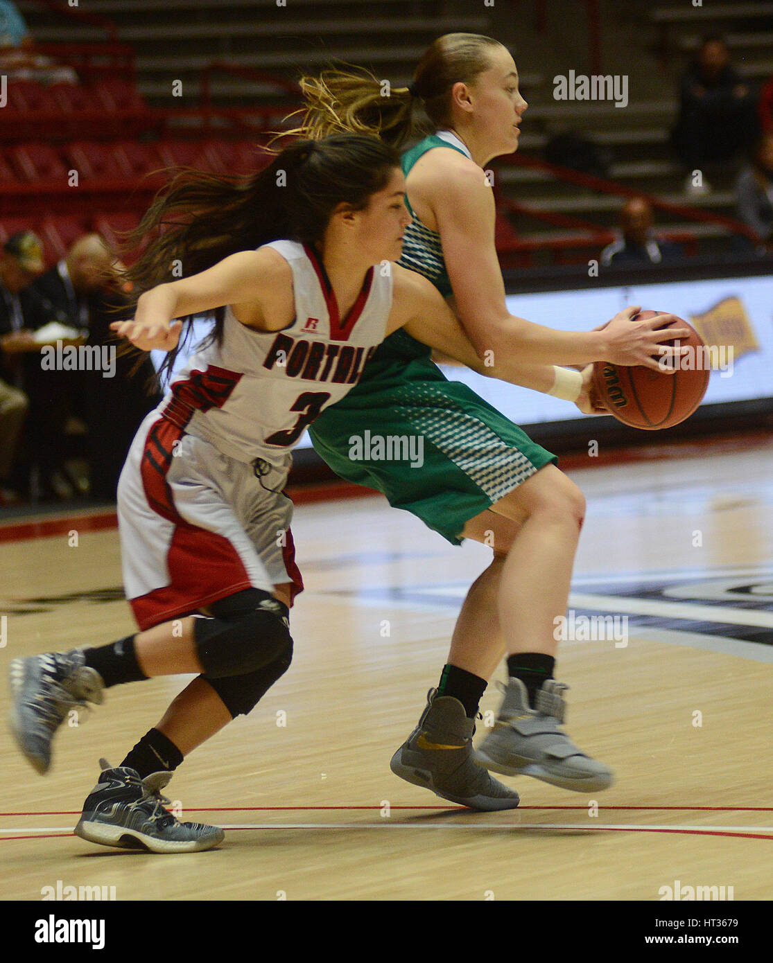 Albuquerque, NEW MEXICO, USA. 7th Mar, 2017. JOURNAL.Portales Lady Ram ...