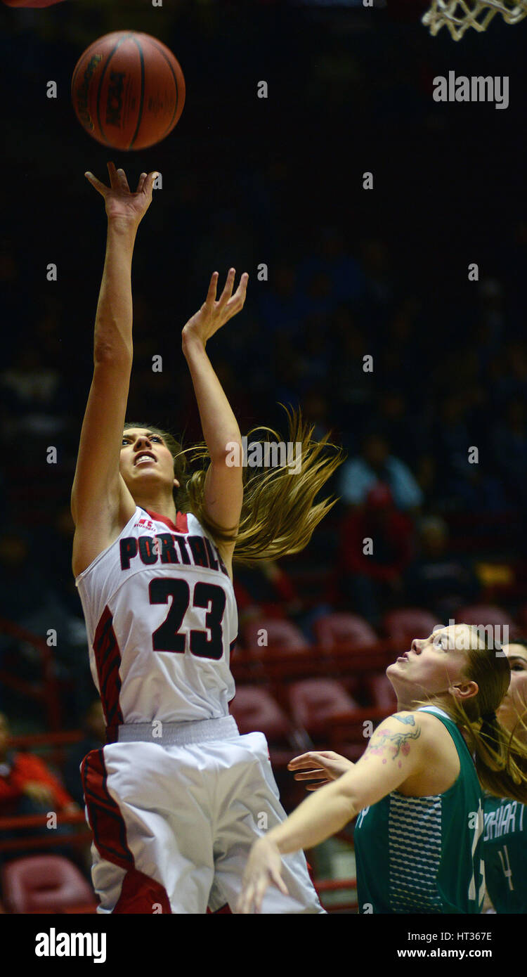 Albuquerque, NEW MEXICO, USA. 7th Mar, 2017. JOURNAL.Portales Lady Ram ...