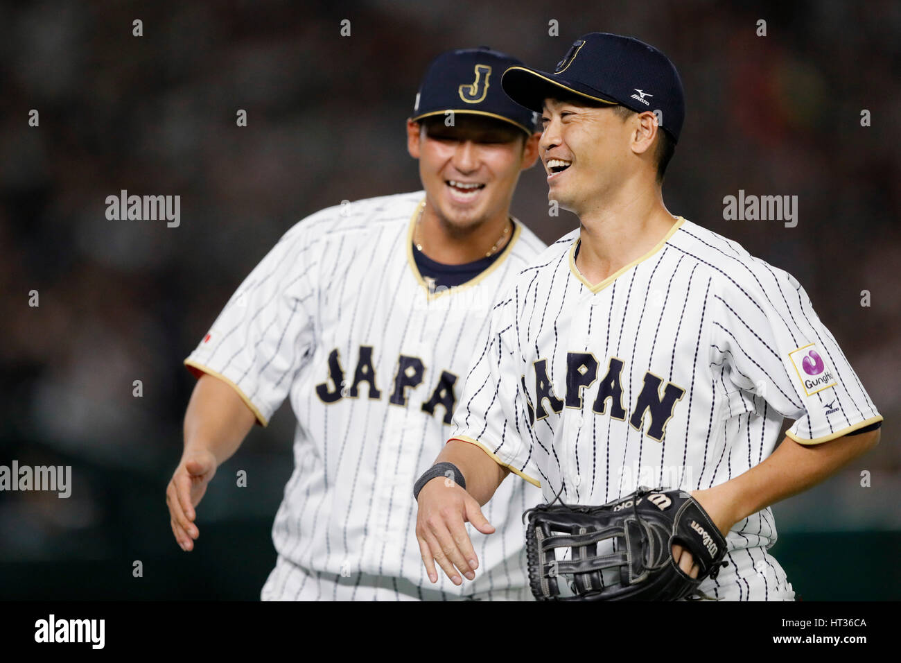 Tokyo, Japan. 7th Mar, 2017. (L-R) Sho Nakata, Norichika Aoki (JPN) WBC ...