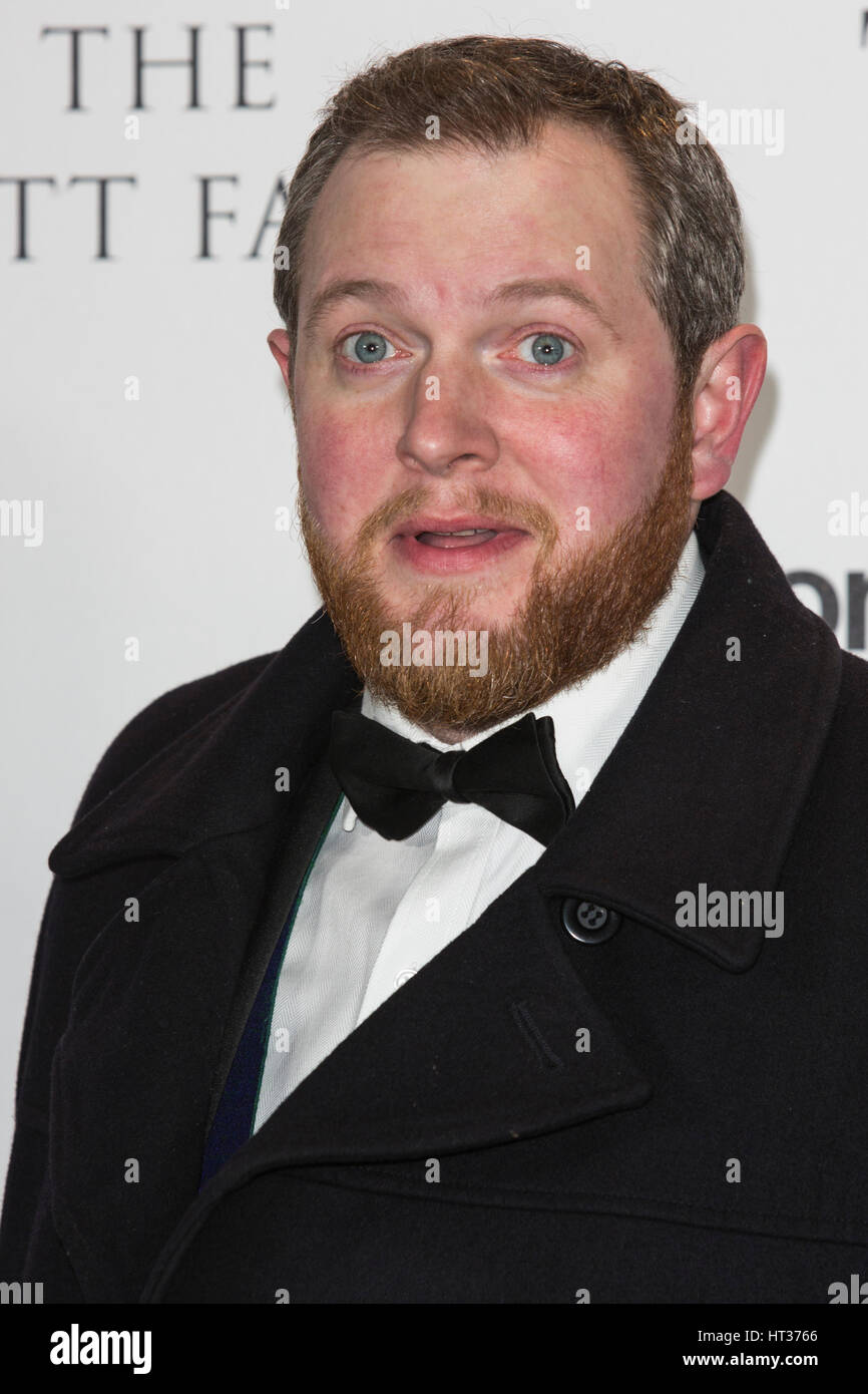 London, UK. 7th Mar, 2017. Comedian and actor Miles Jupp. Red carpet ...