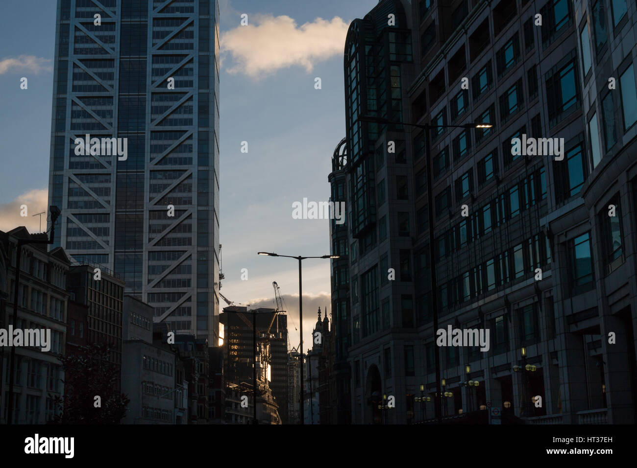 Towers at center of London city Stock Photo - Alamy