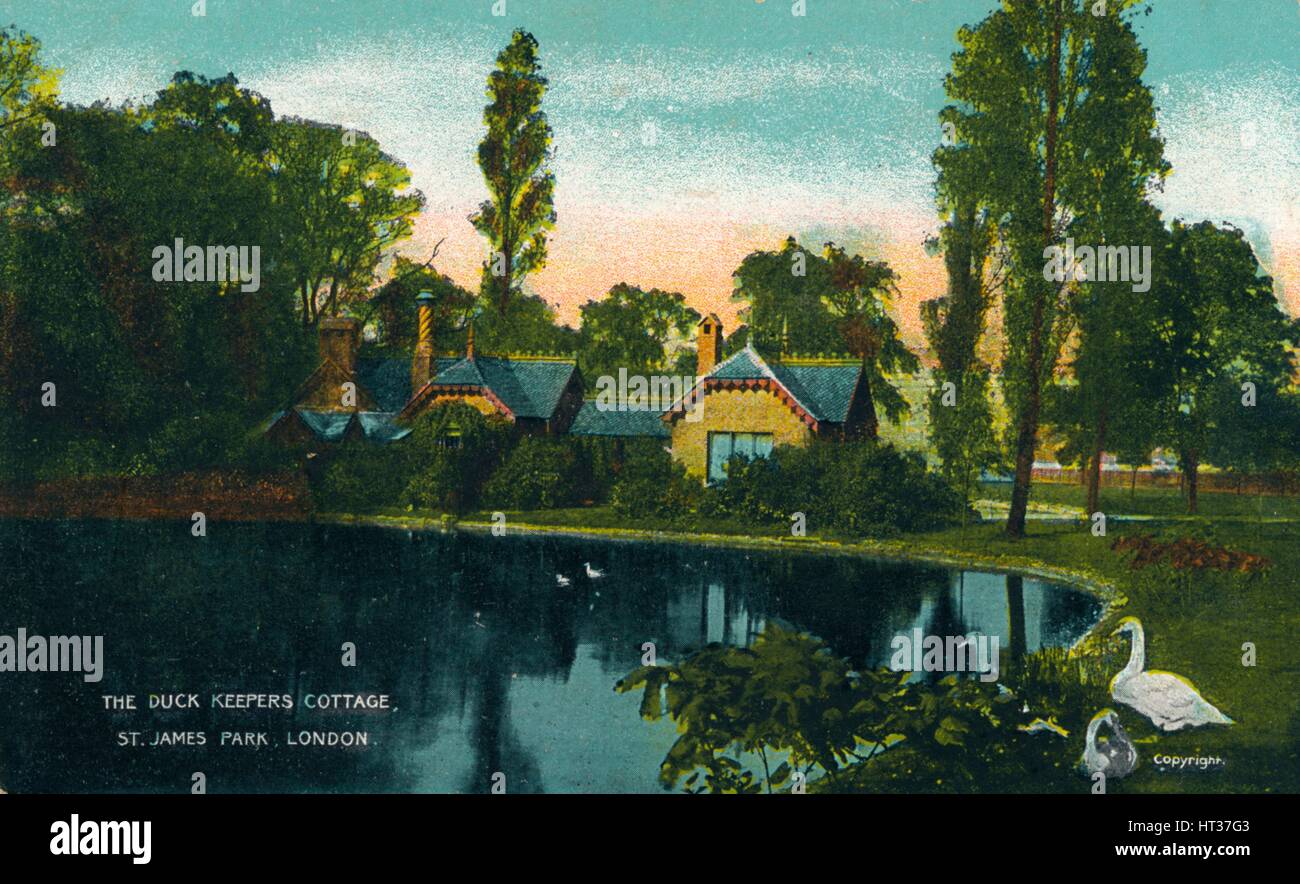 'The Duck Keepers Cottage, St. James Park, London', 1907. Artist ...