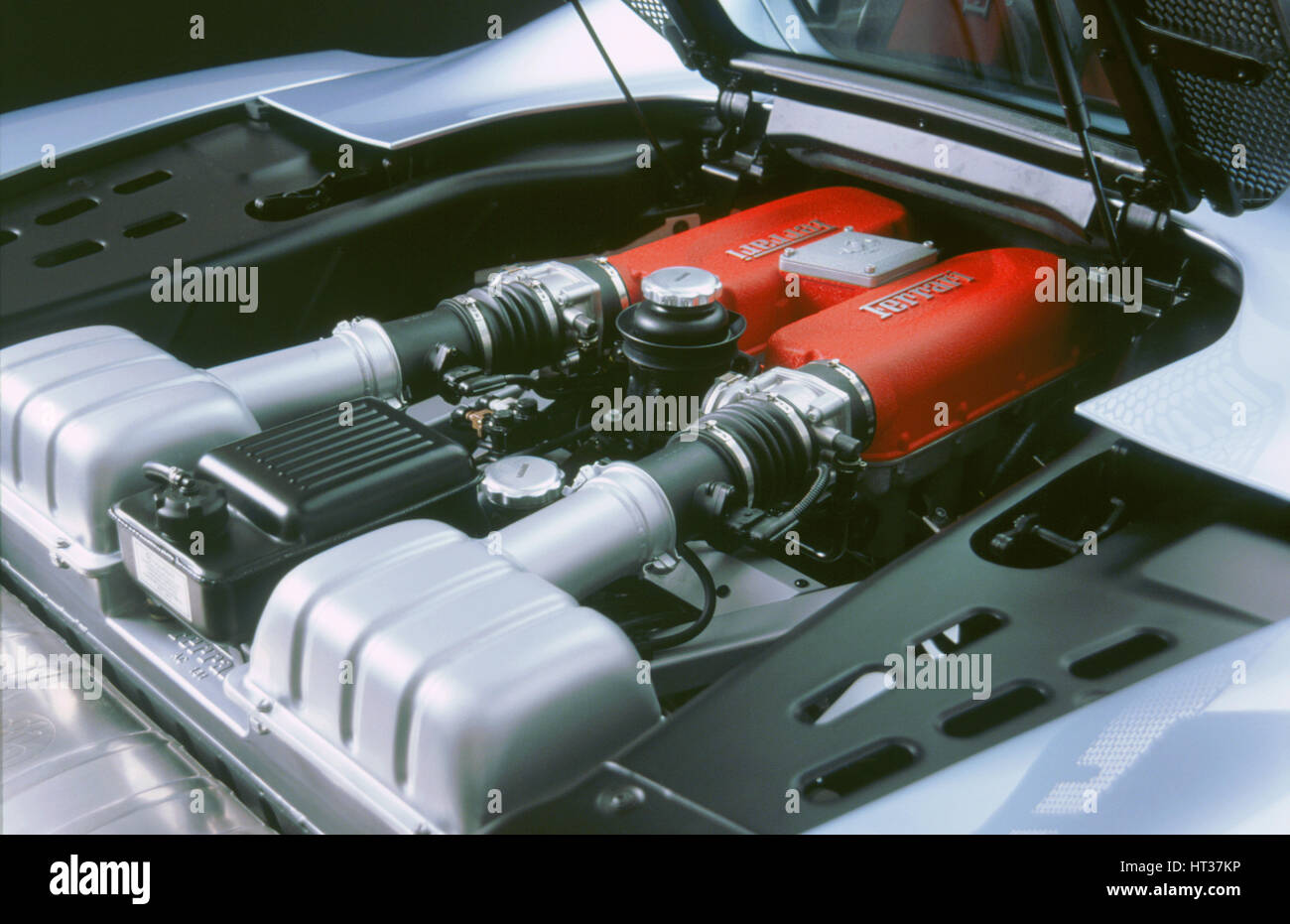 2000 Ferrari 360 Modena Spyder engine. Artist: Unknown Stock Photo - Alamy
