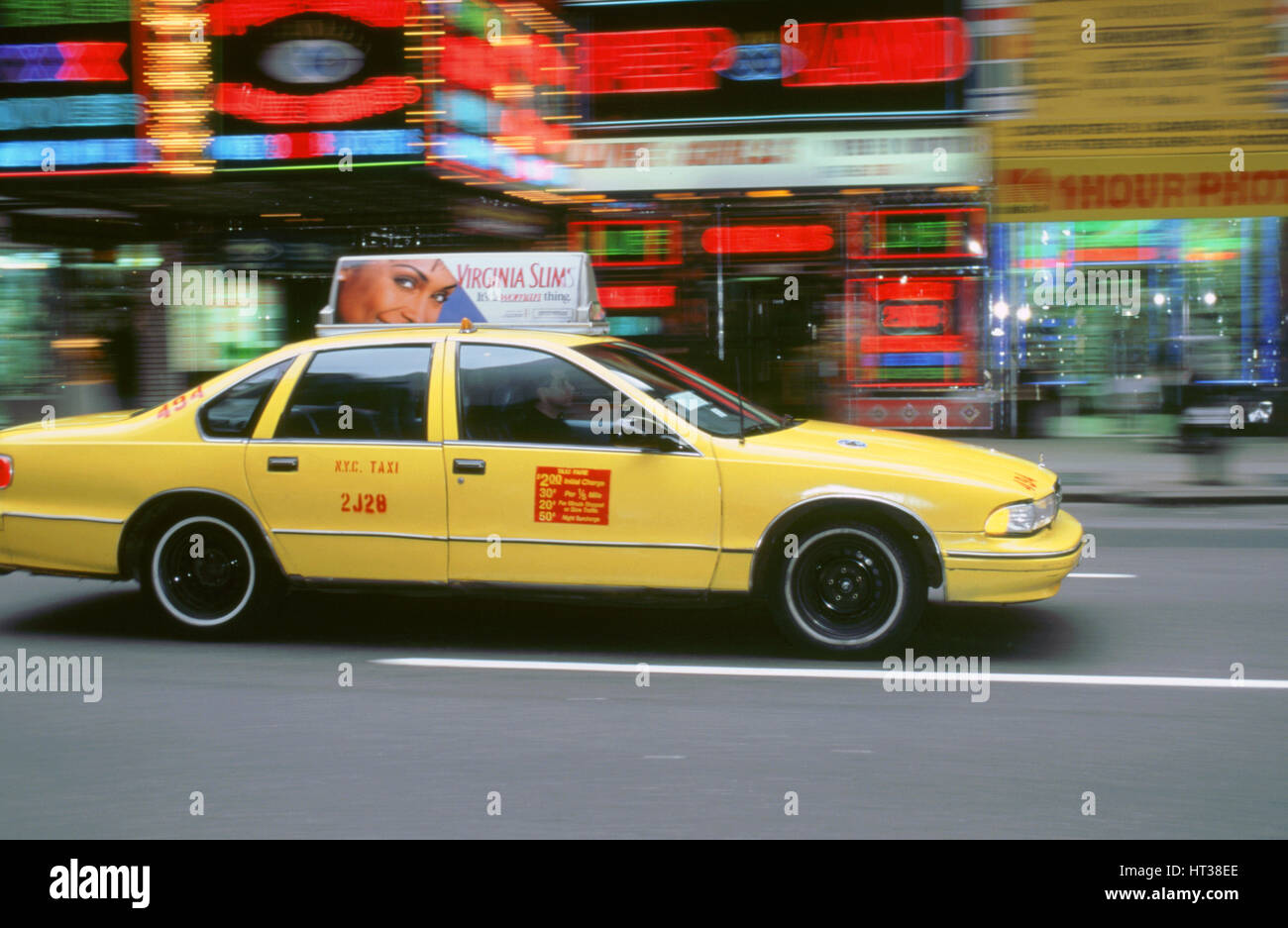New york city taxi 1990s hi-res stock photography and images - Alamy