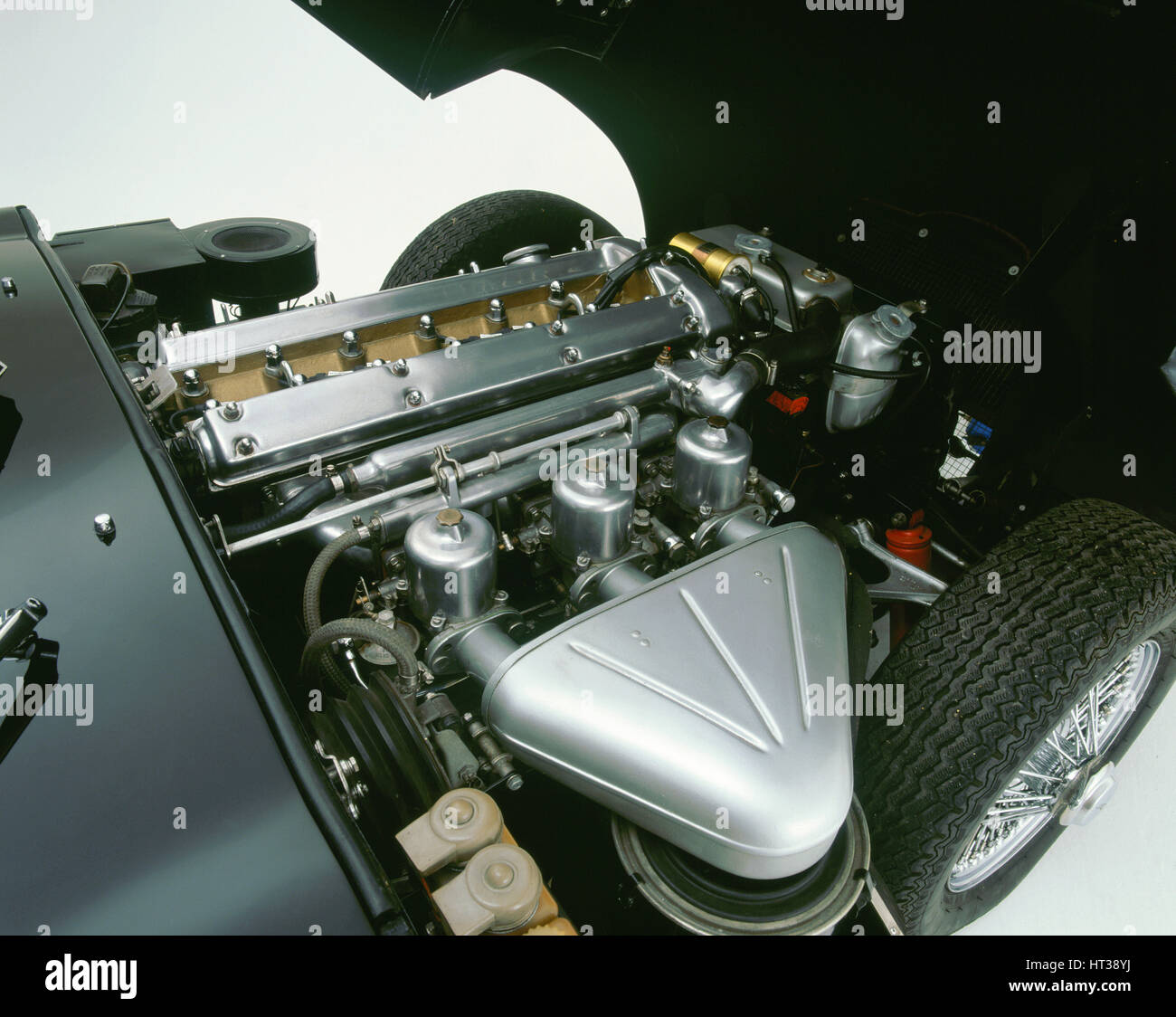 1964 Jaguar E type 3.8 6 cylinder engine. Artist: Unknown Stock Photo ...