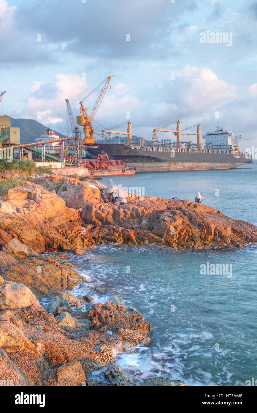 dock basin at sea bay Stock Photo - Alamy