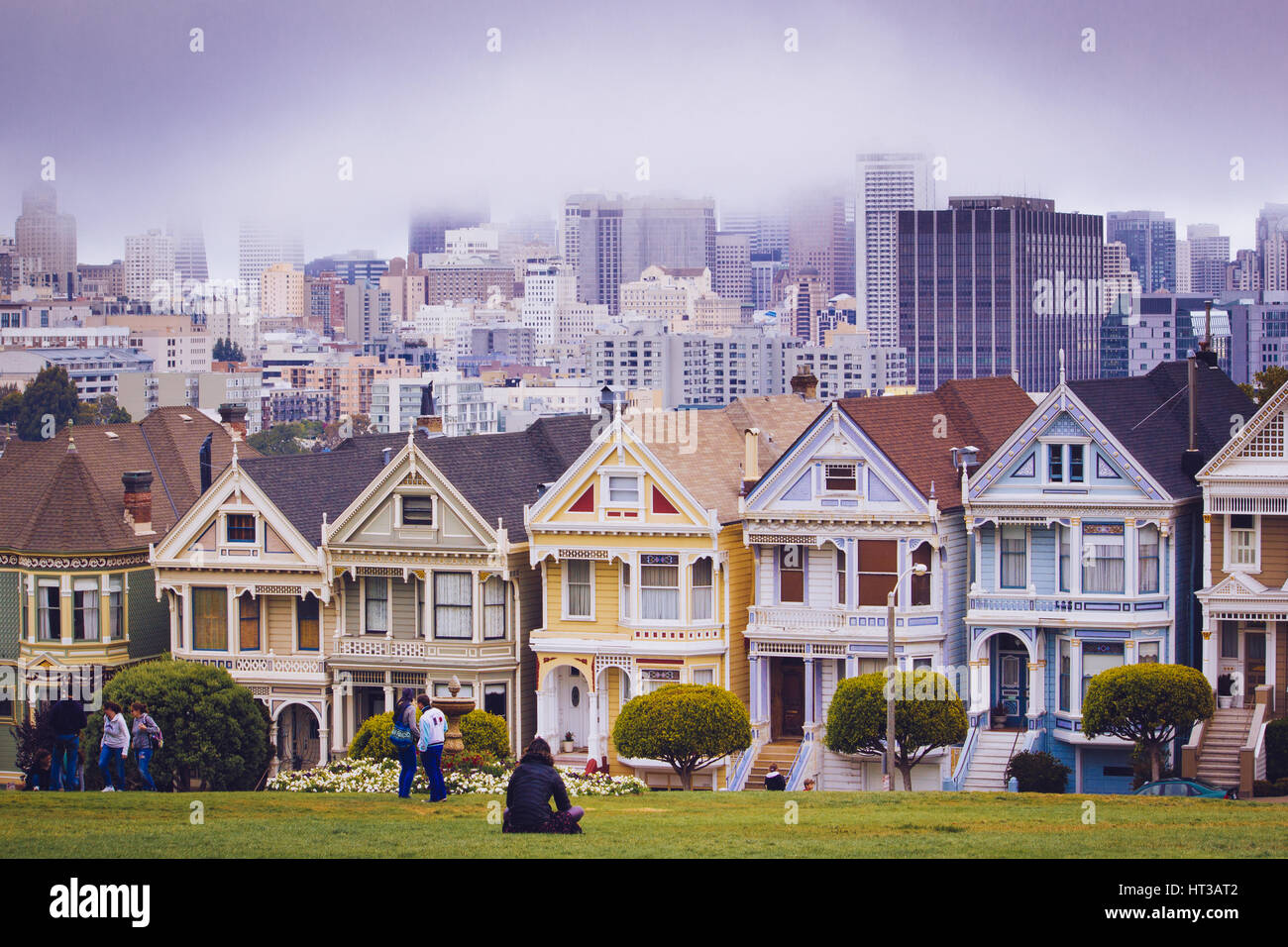 Painted Ladies San Francisco Stock Photos & Painted Ladies San ...