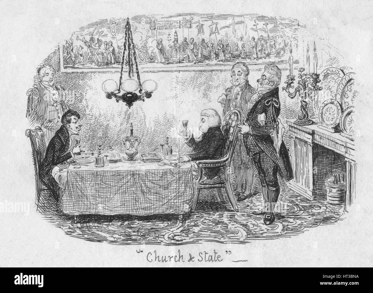 Church and state cartoon hi-res stock photography and images - Alamy