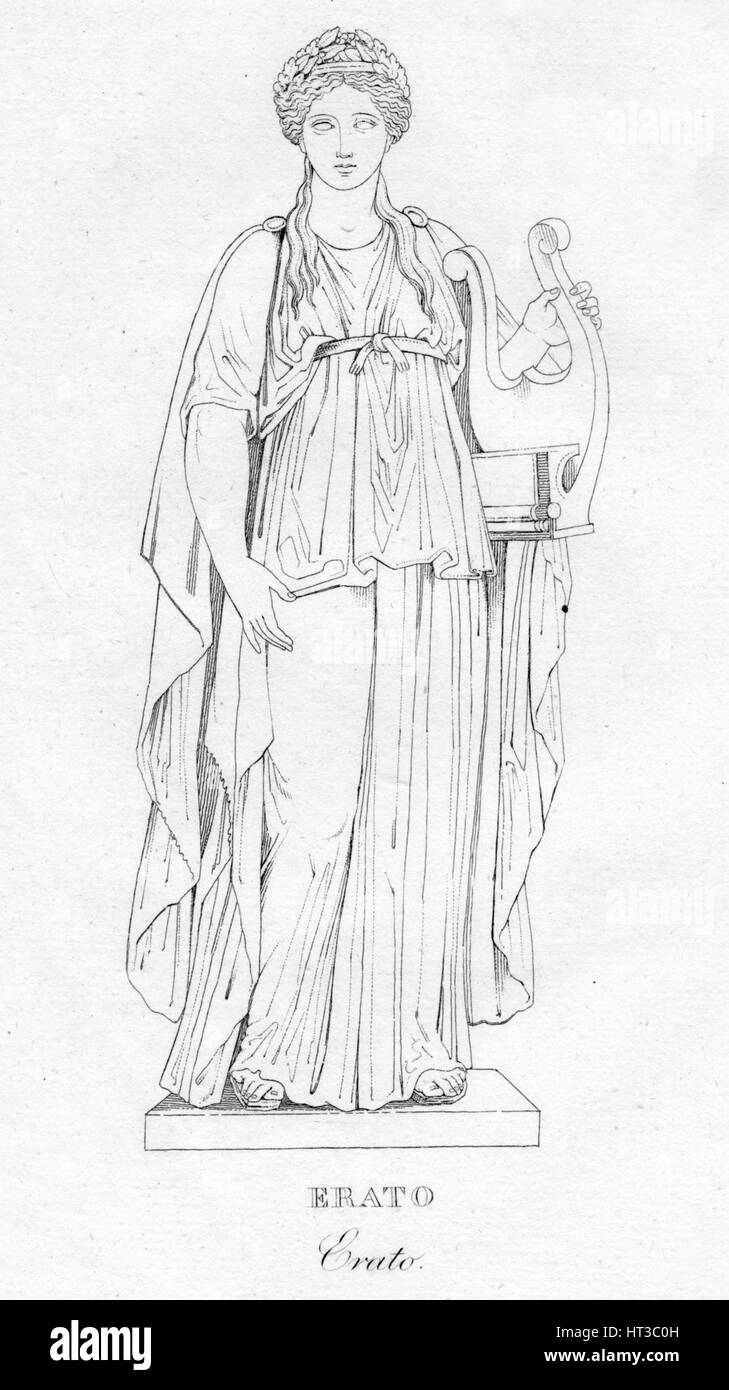 Erato muse Black and White Stock Photos & Images - Alamy
