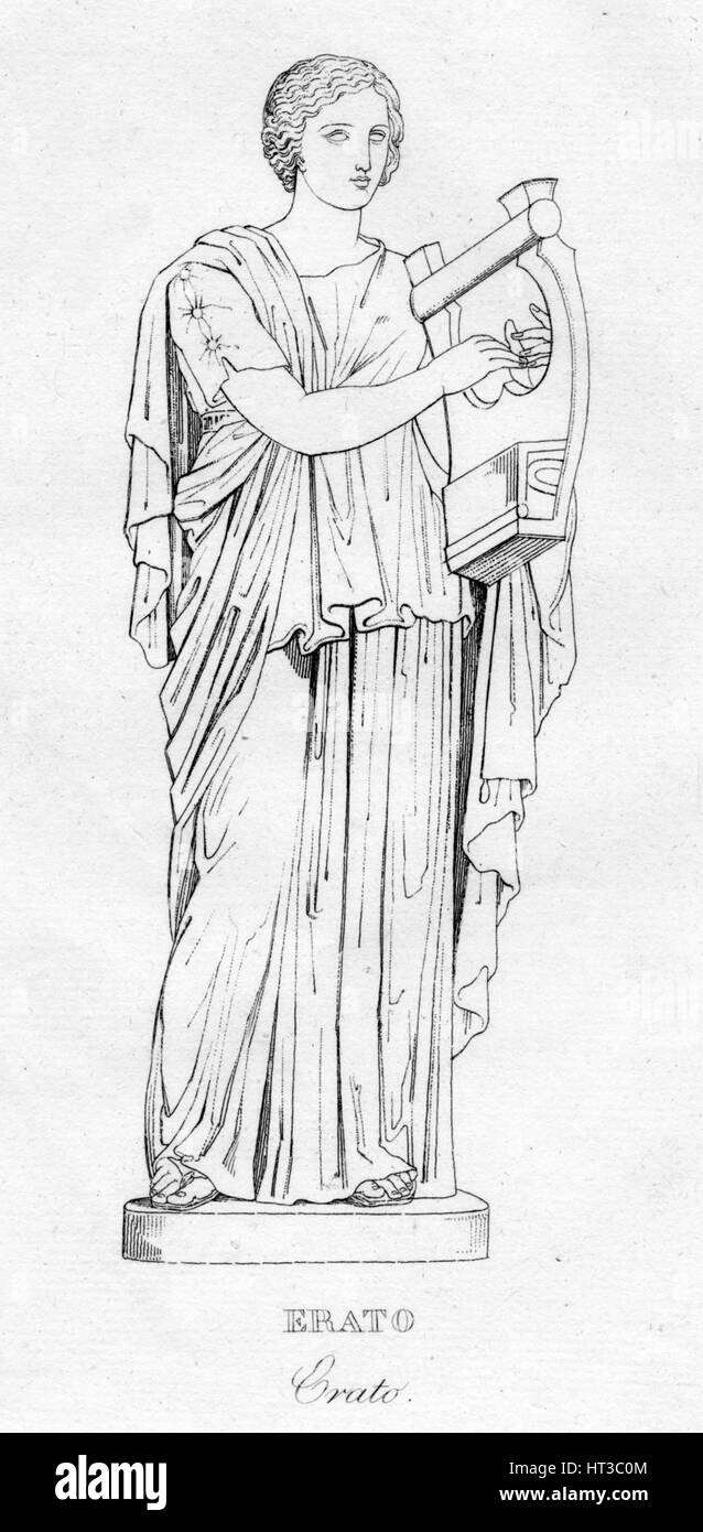 Erato muse Black and White Stock Photos & Images - Alamy