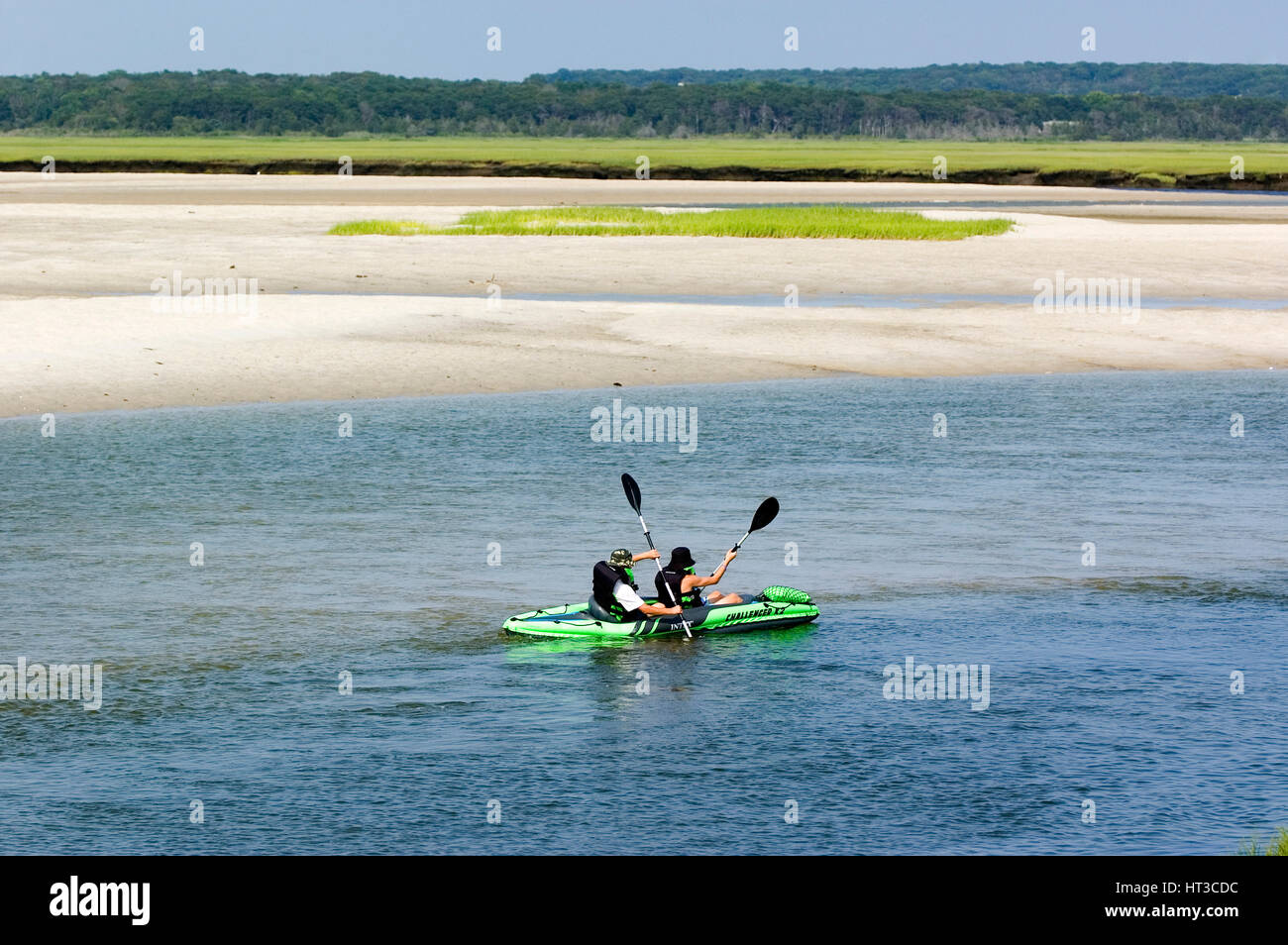 Kayaking on Cape Cod. Along Gray's Beach in Yarmouth Port ...