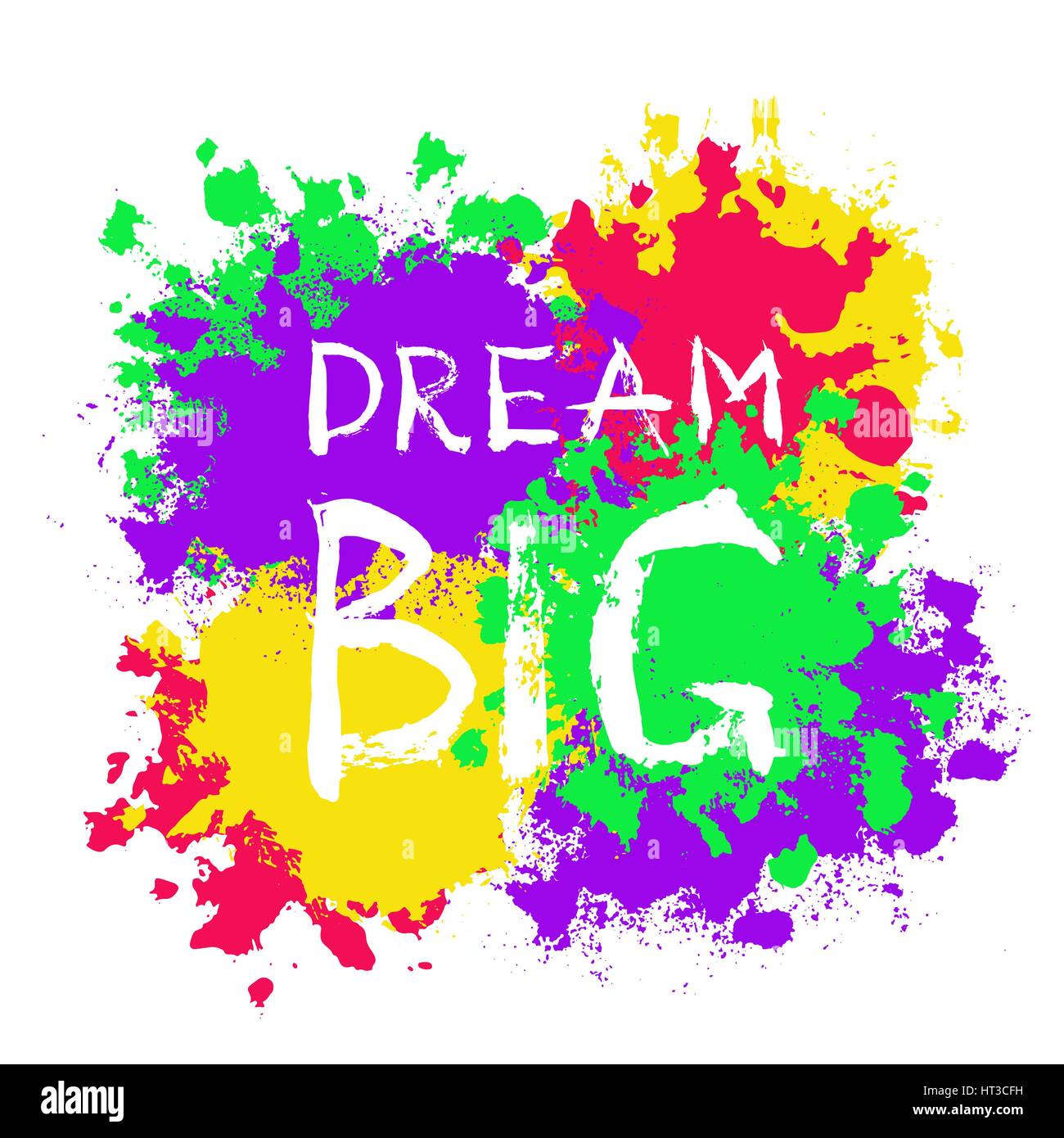 Grunge Motivational Poster Dream Big Stock Vector Image & Art - Alamy