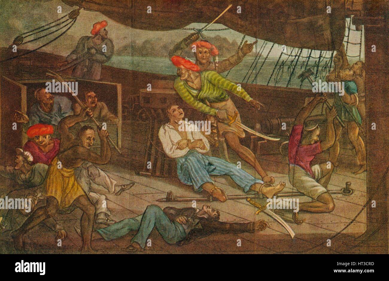 Pirate attack ship hi-res stock photography and images - Alamy