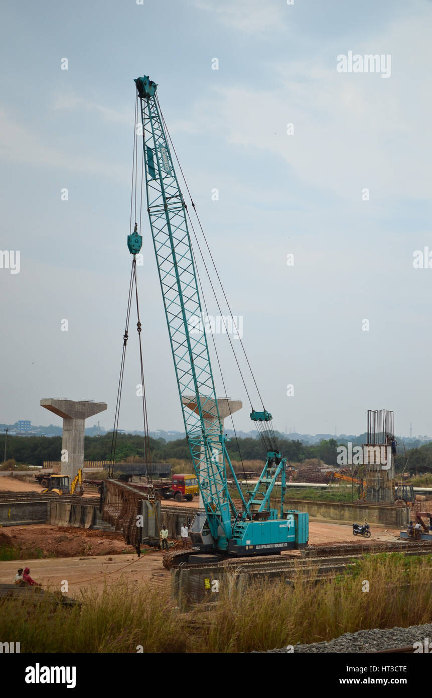 Over bridge (Flyover) under construction Stock Photo - Alamy
