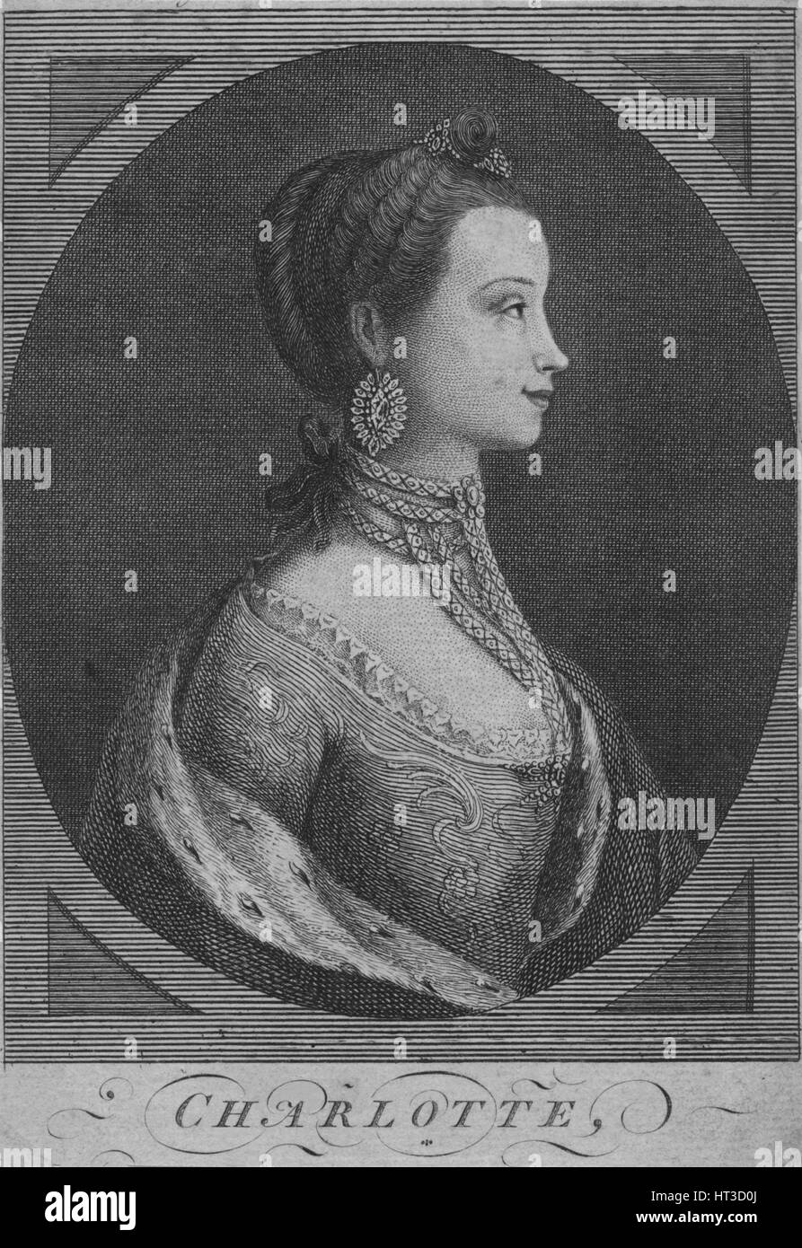 Queen charlotte of mecklenburg strelitz Black and White Stock Photos ...